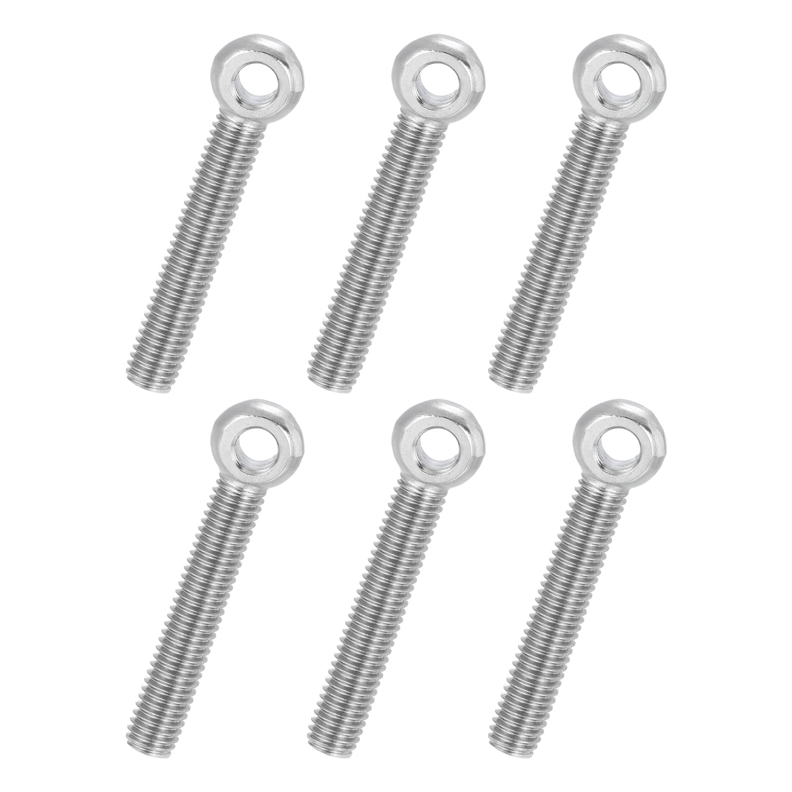 Uxcell 6 Pcs M8x50mm Shoulder Swing Lifting Eye Bolt, 304 Stainless ...