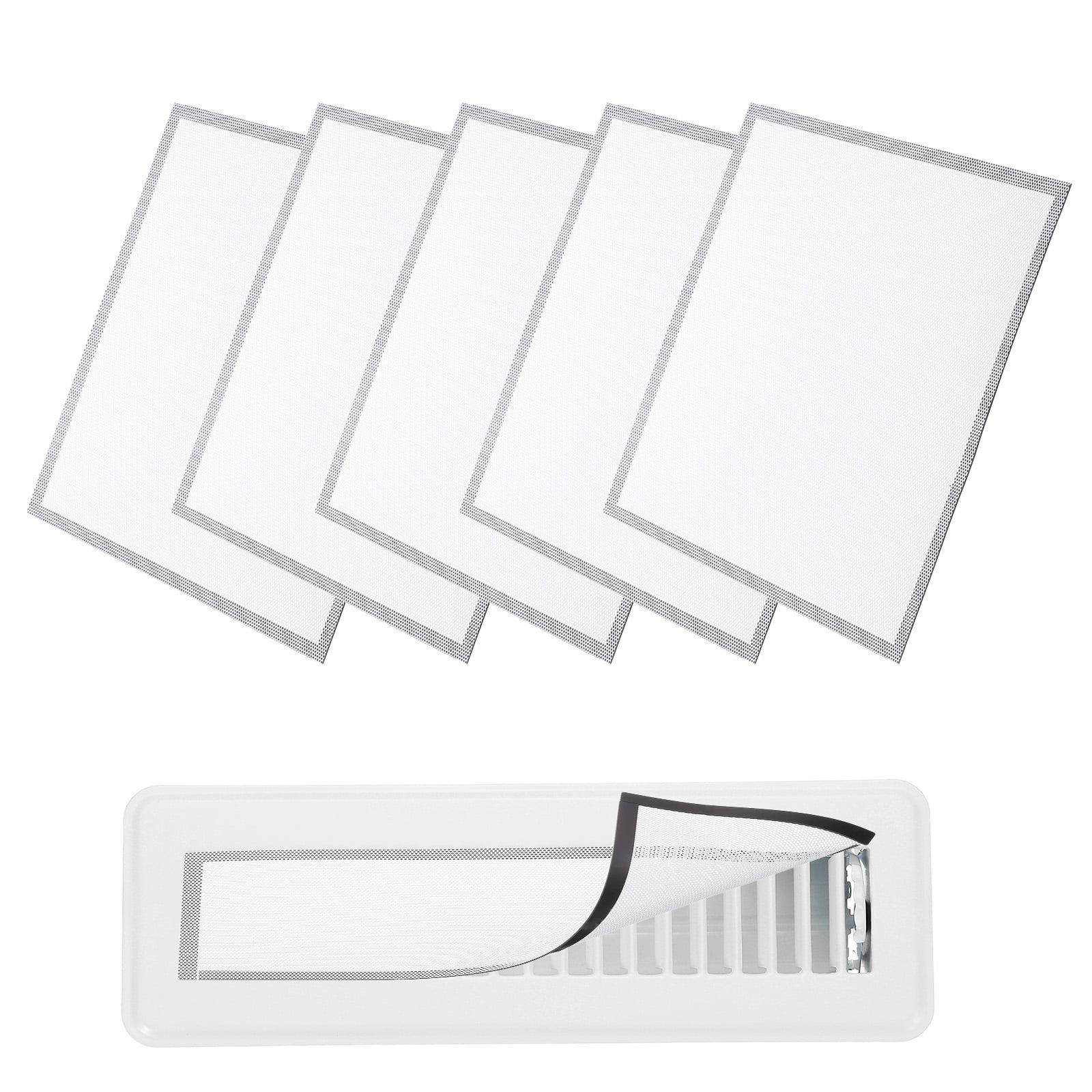 Uxcell 6 Pcs Magnetic Floor Vent Covers, Floor Register Cover PVC Mesh ...