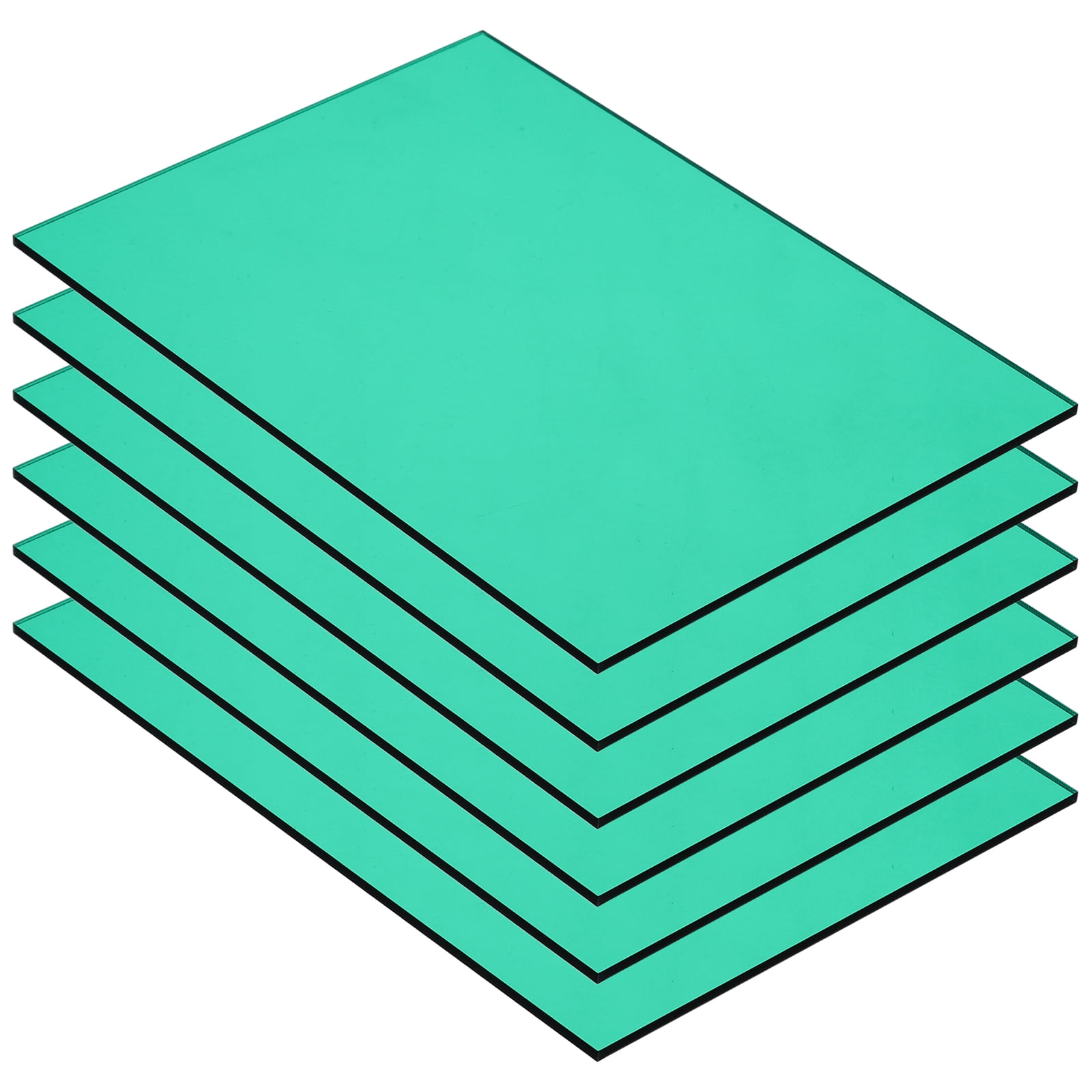 Uxcell 6 Pcs PMMA Acrylic Sheets Colored Transparent 7 x 5Inch Cyan ...