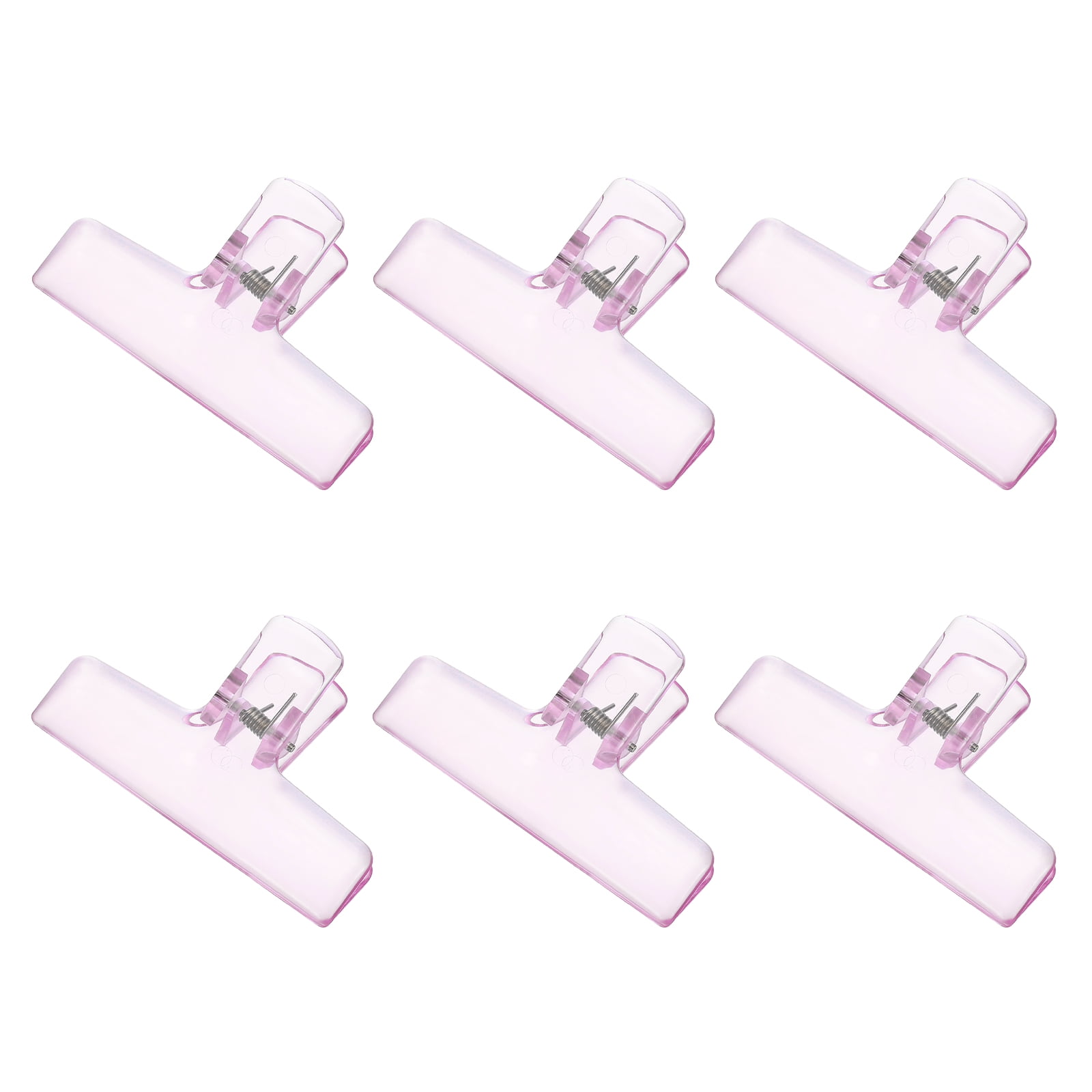 Uxcell 6 Pcs Plastic Wide Mouth Chip Bag Clips Food Bag Clips, Red, 3 ...