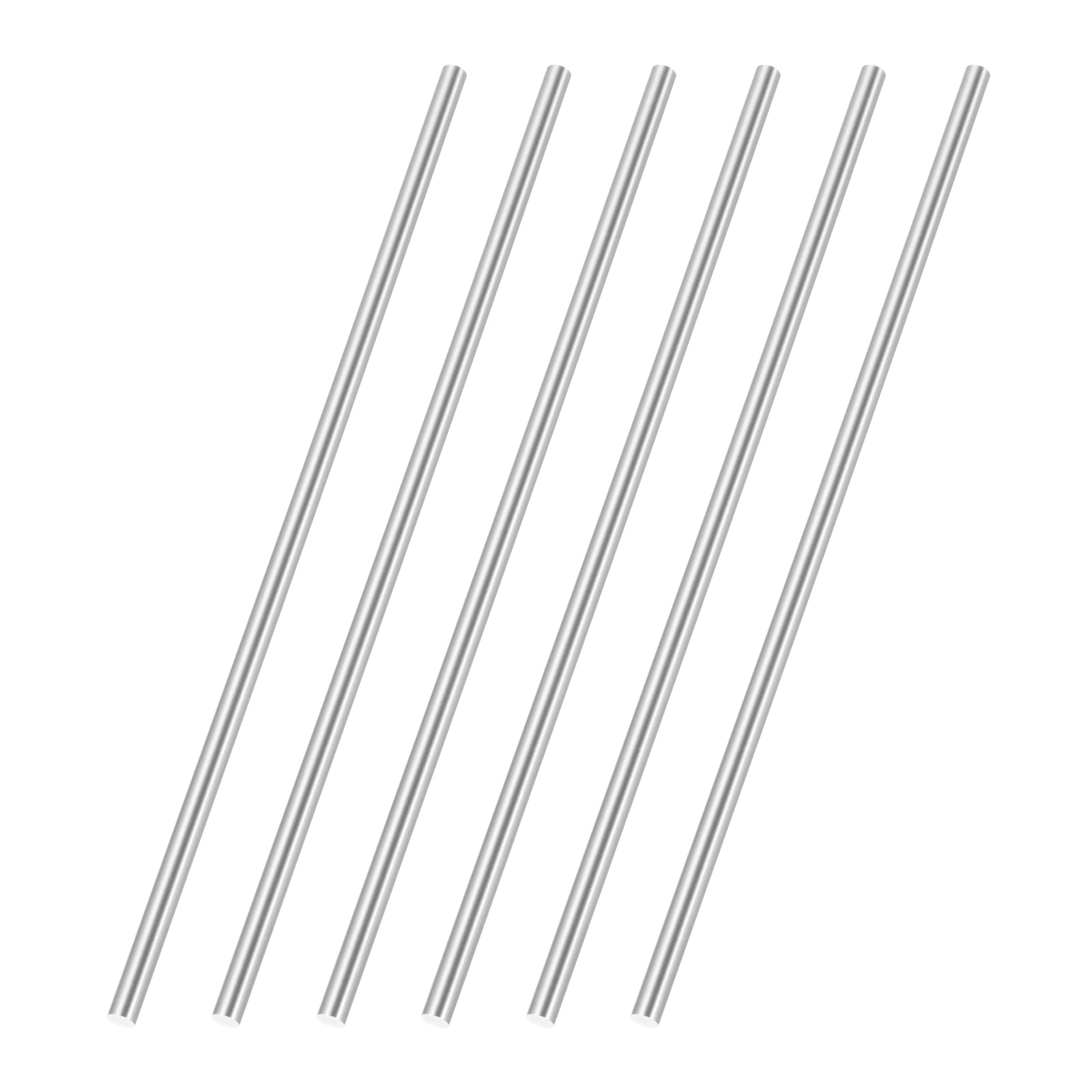 Uxcell 6 Pcs Round Steel Rod 3.8mm Diameter HSS Lathe Bar Stock Tool ...
