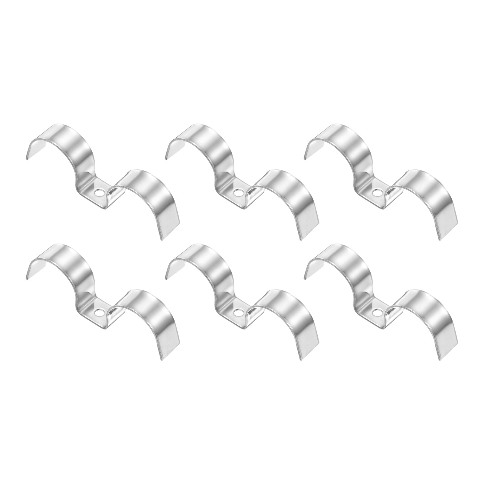 Uxcell 6 Pcs Stainless Steel Double Line Clamp 32 mm / 1 1/4 inch Fuel ...