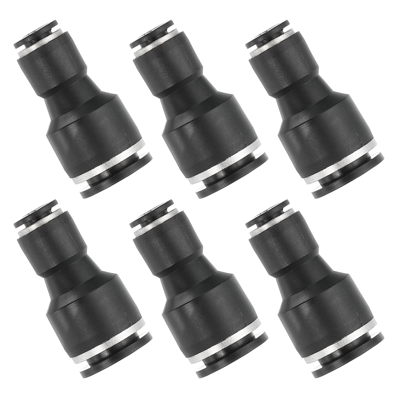 Uxcell 6 Pcs Straight Union Push to Connect Fitting, 1/4" x 1/2" OD ...