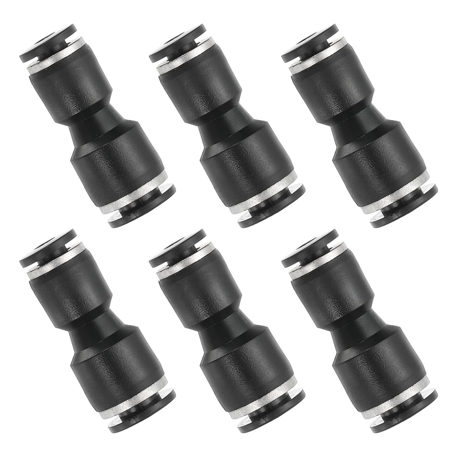 Uxcell 6 Pcs Straight Union Push to Connect Fitting, 1/8" x 1/4" OD ...