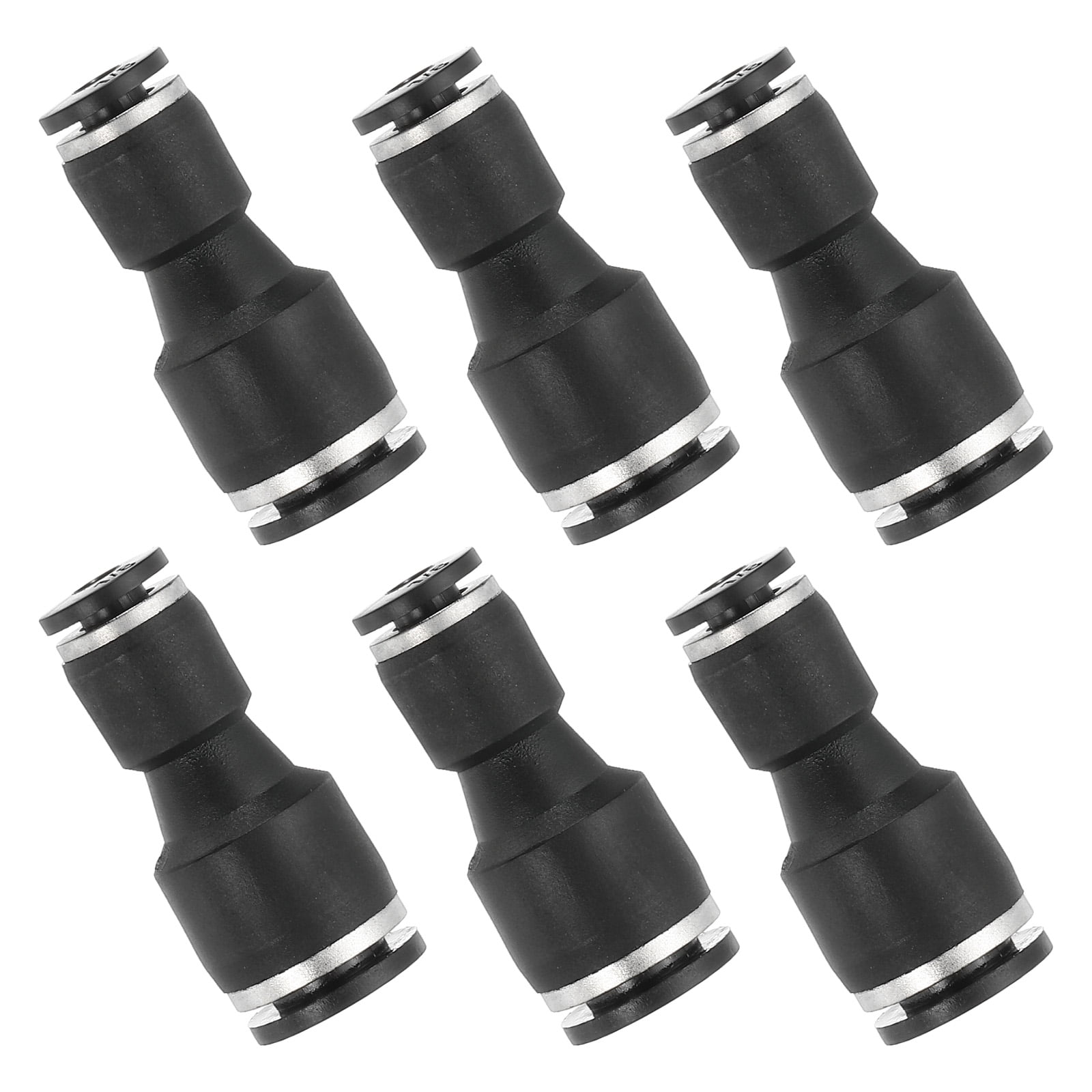 Uxcell 6 Pcs Straight Union Push to Connect Fitting, 1/8" x 5/16" OD ...