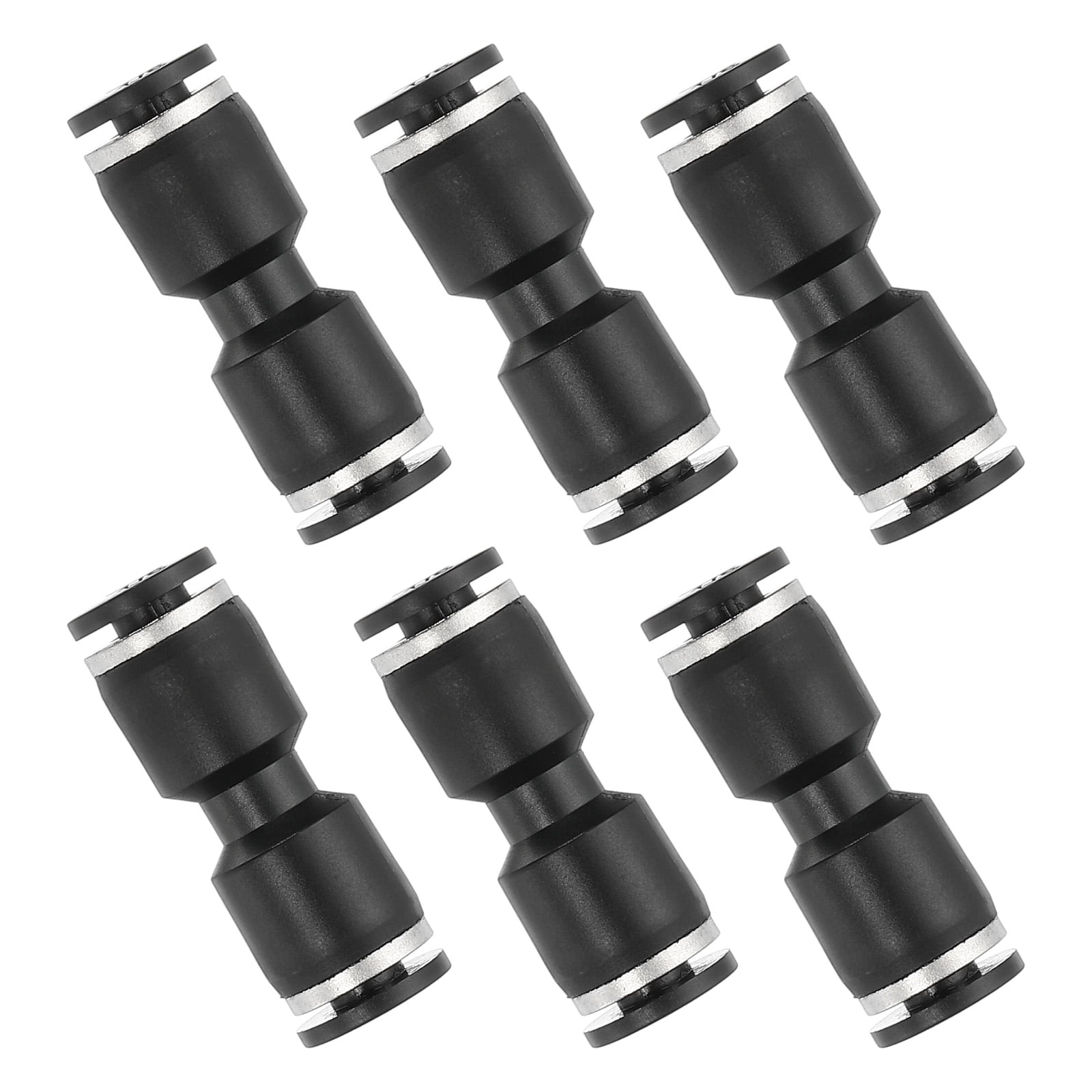 Uxcell 6 Pcs Straight Union Push to Connect Fitting, 1/8" x 5/32" OD Tube Reducer Connector ...
