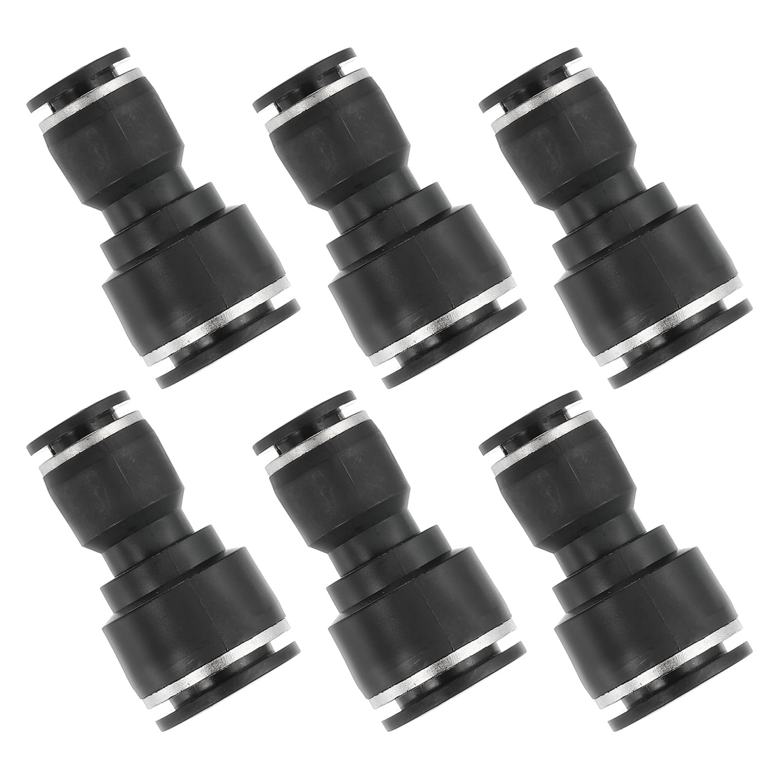 Uxcell 6 Pcs Straight Union Push to Connect Fitting, 3/8" x 5/8" OD ...