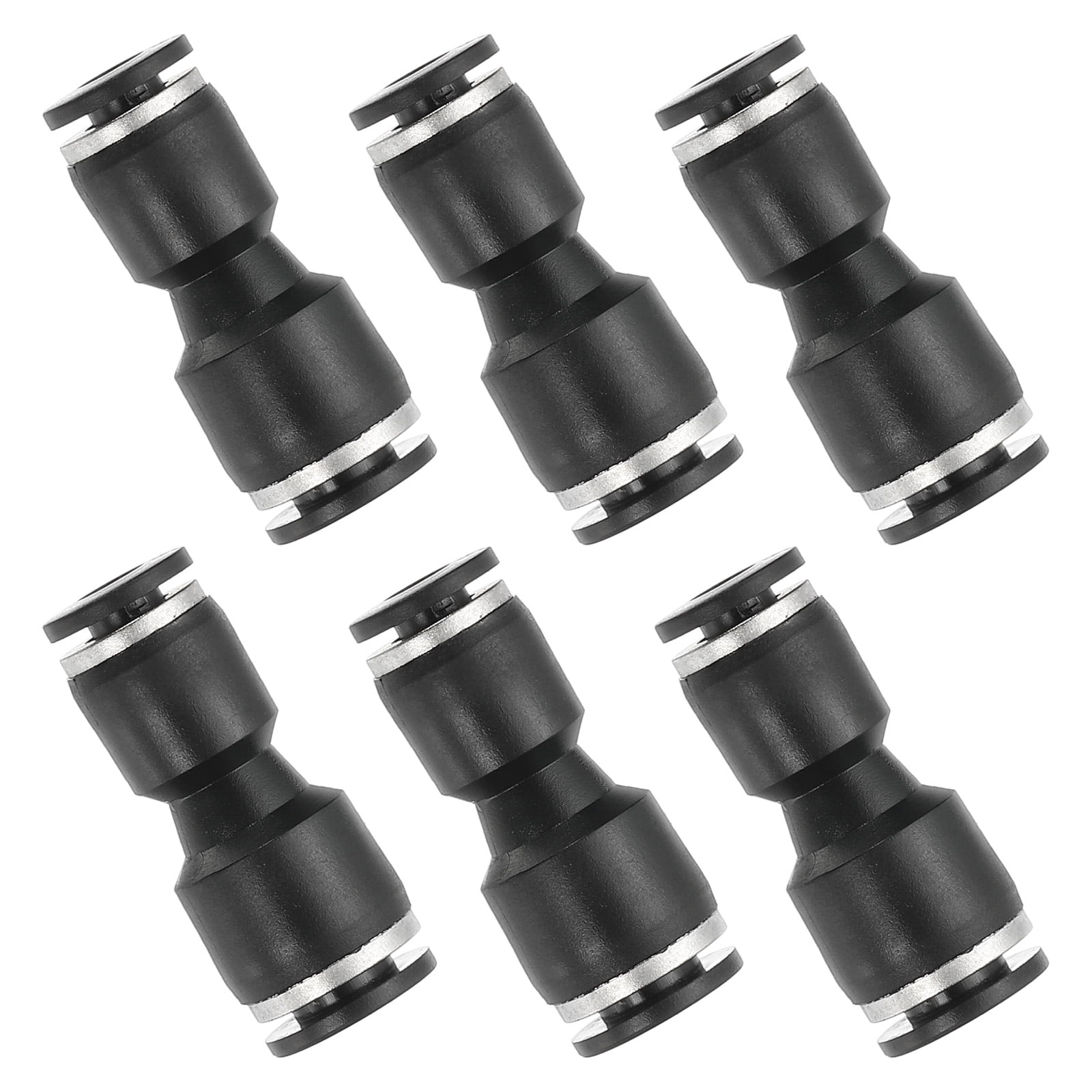 Uxcell 6 Pcs Straight Union Push to Connect Fitting, 5/32" x 1/4" OD ...