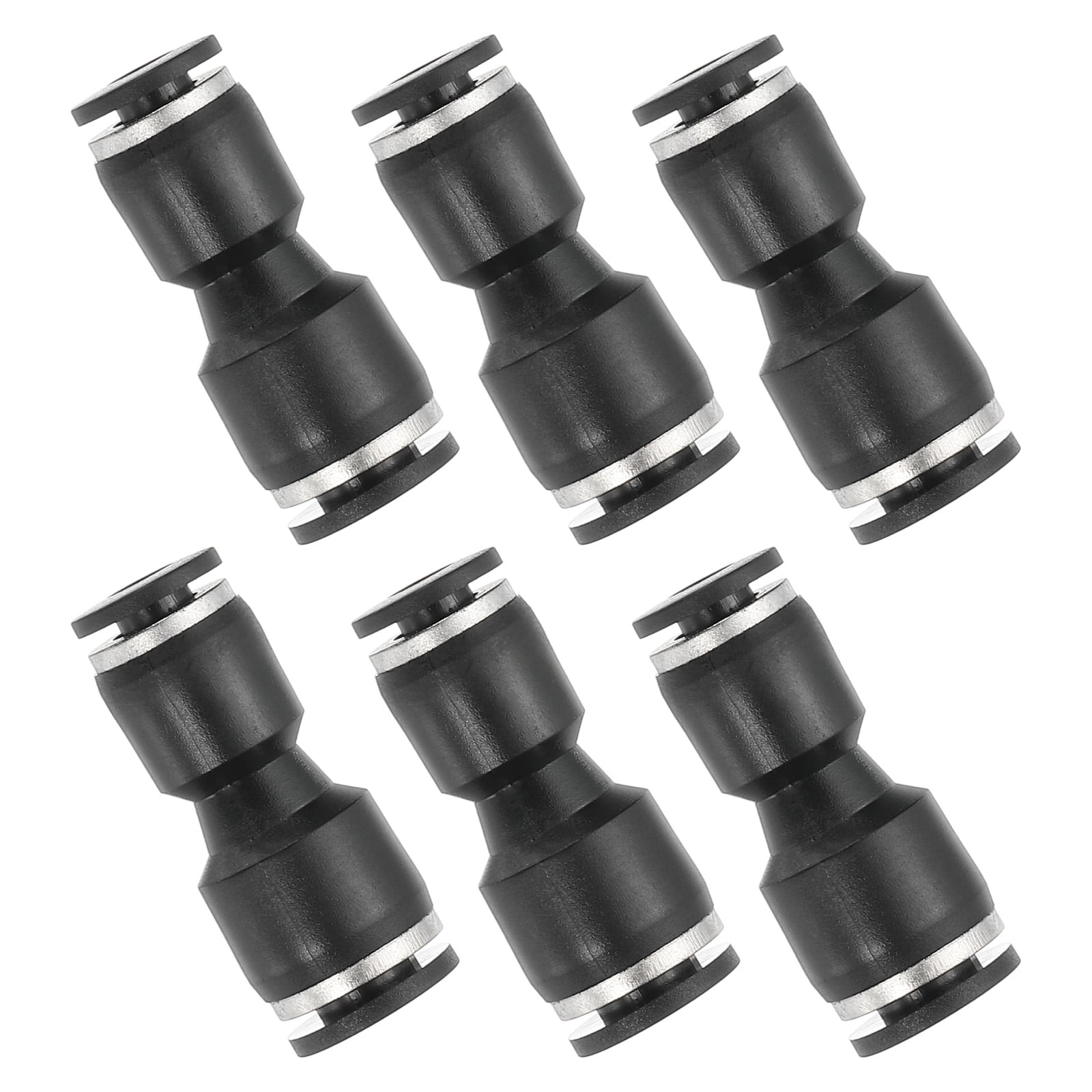Uxcell 6 Pcs Straight Union Push to Connect Fitting, 5/32" x 3/16" OD ...