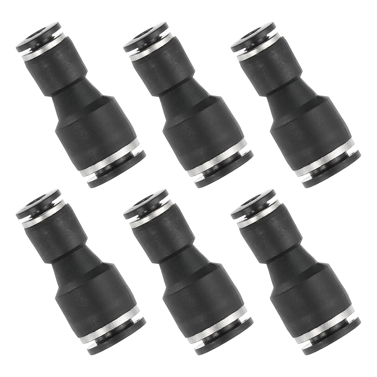 Uxcell 6 Pcs Straight Union Push to Connect Fitting, 5/32" x 5/16" OD ...