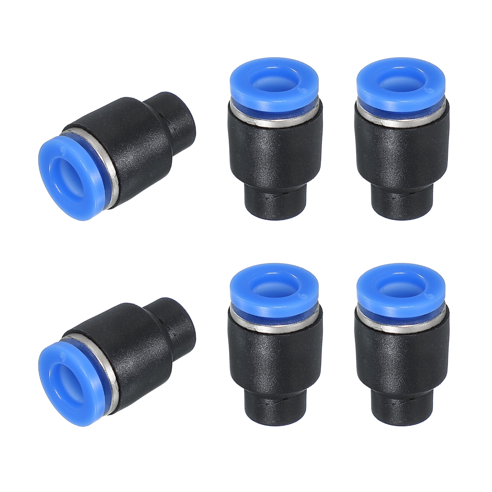 Uxcell 6 Pcs Tubing Quick Fitting Cap, 6 mm(1/4") Tube OD Plastic ...