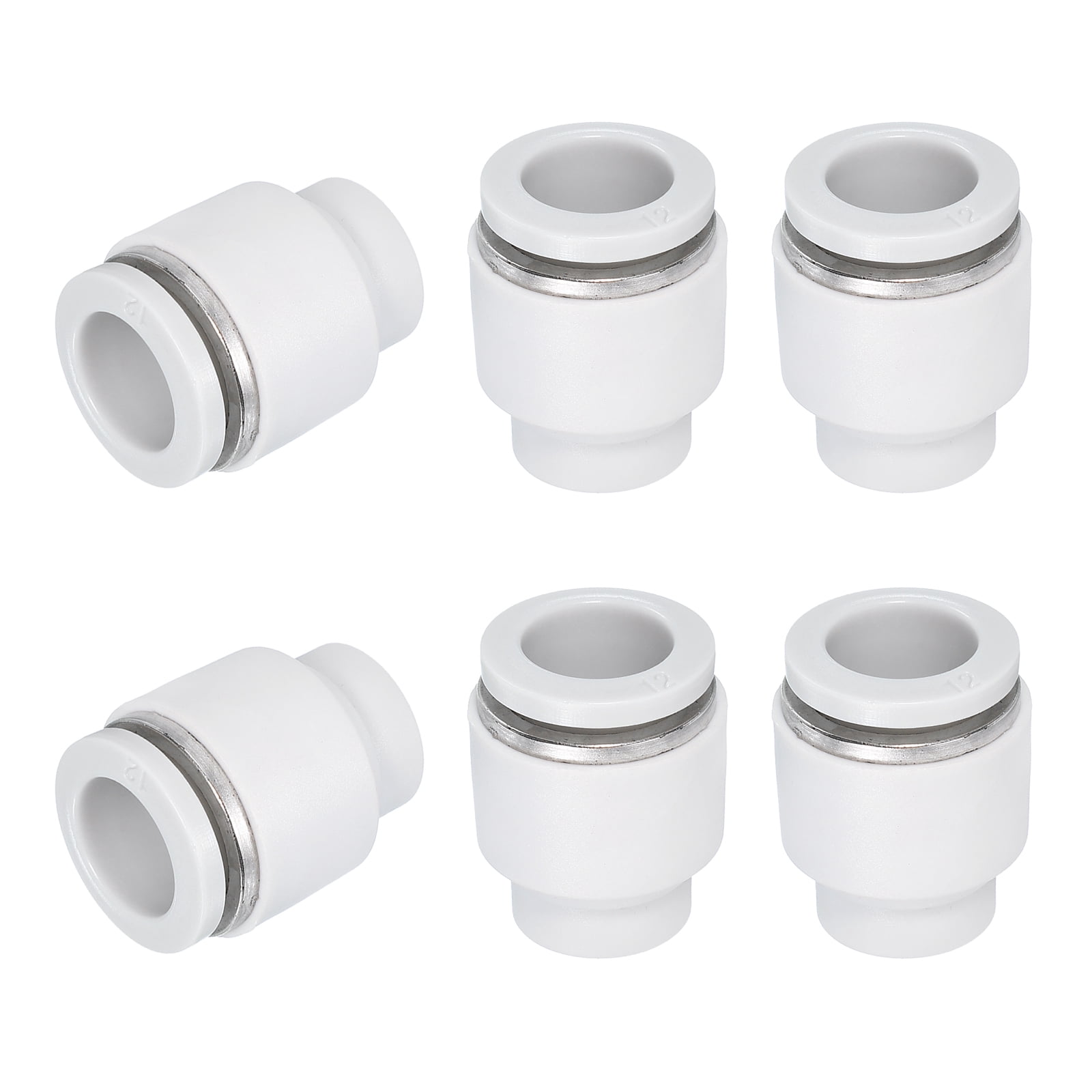 Uxcell 6 Pcs Tubing Quick Fitting Cap, 6 mm(4/9") Tube OD Plastic ...