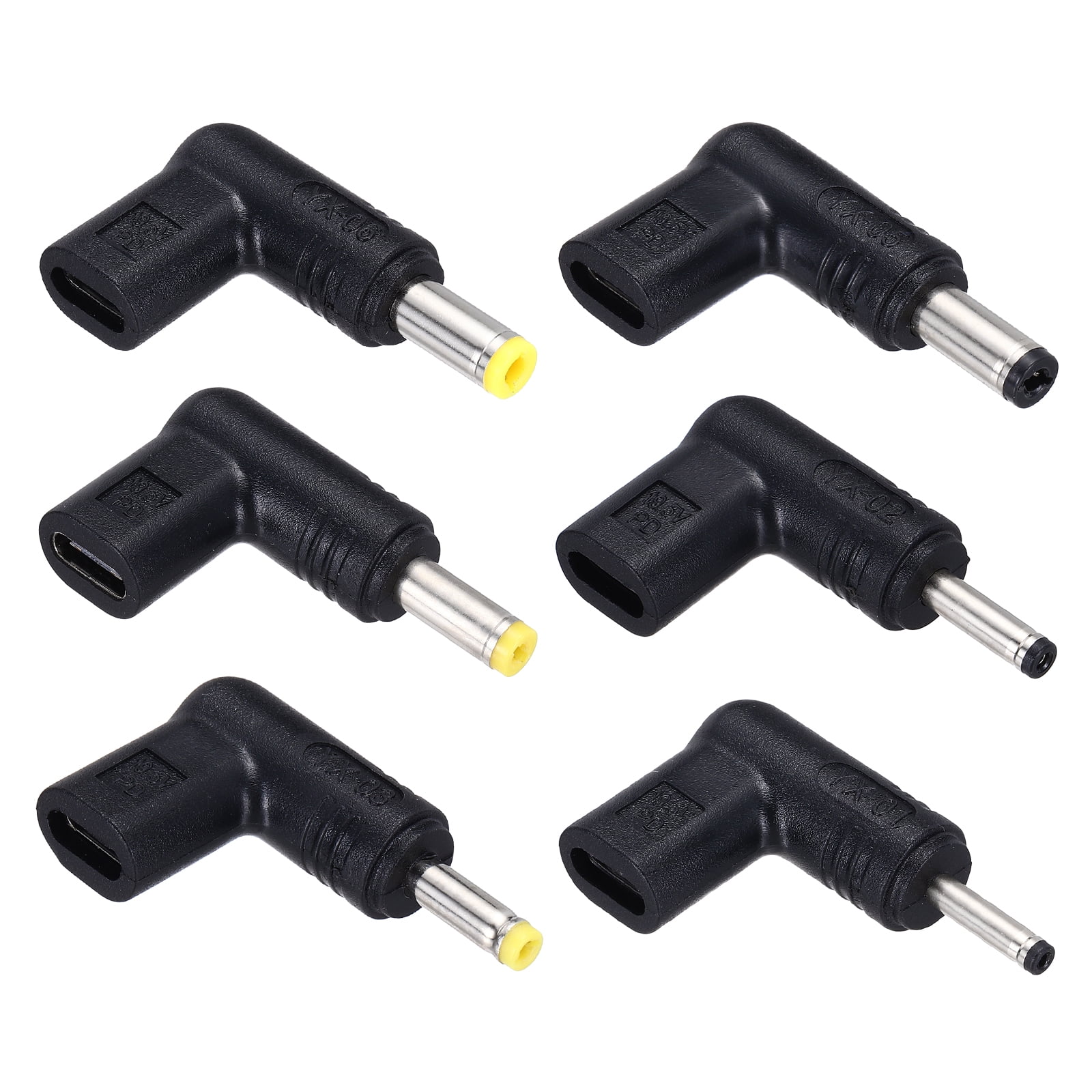 6 Pcs USB 3.1 Type-C Female to DC Male Adapter, 19.5V Type C to DC3011 ...
