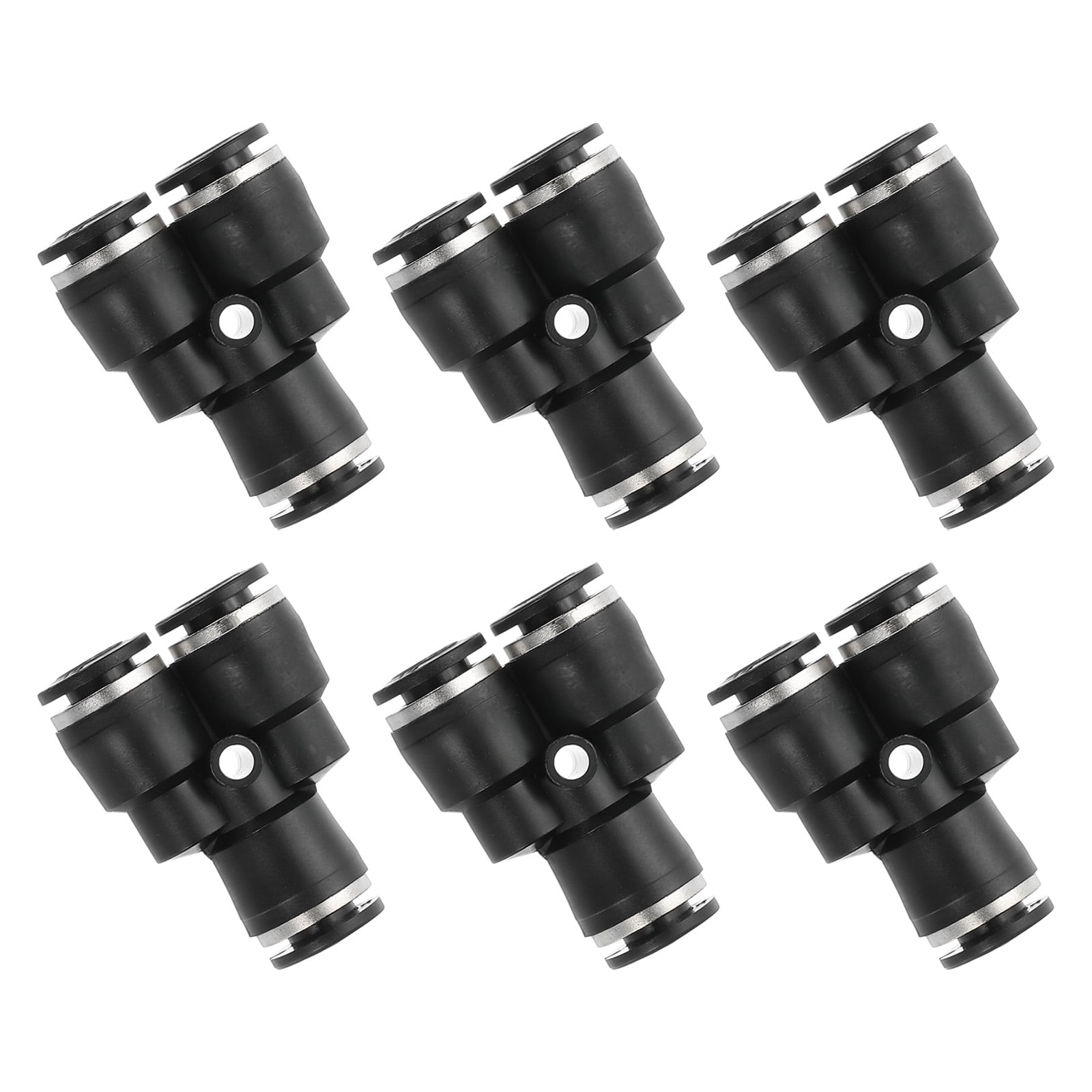 Uxcell 6 Pcs Y Shape Union Push to Connect Fitting, 1/4" OD Tube ...