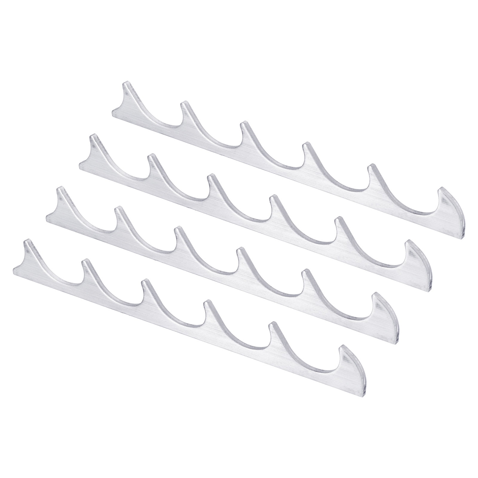 Uxcell 6 Position 11'' Length Chaise Adjustment Bracket, Silver 4 Pack ...