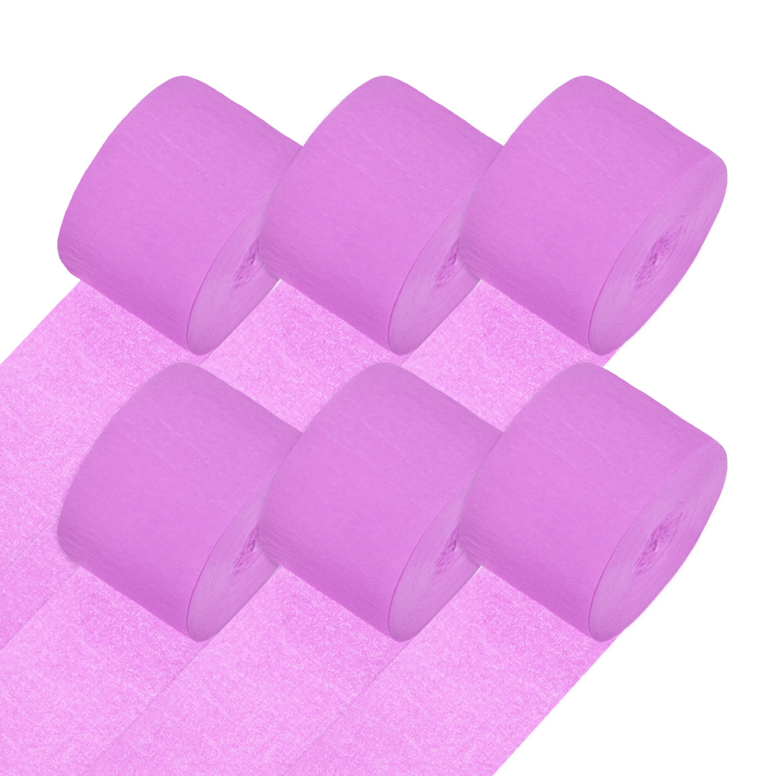 Uxcell 6-Rolls Crepe Paper Streamer, 492ft Crepe Streamers for ...