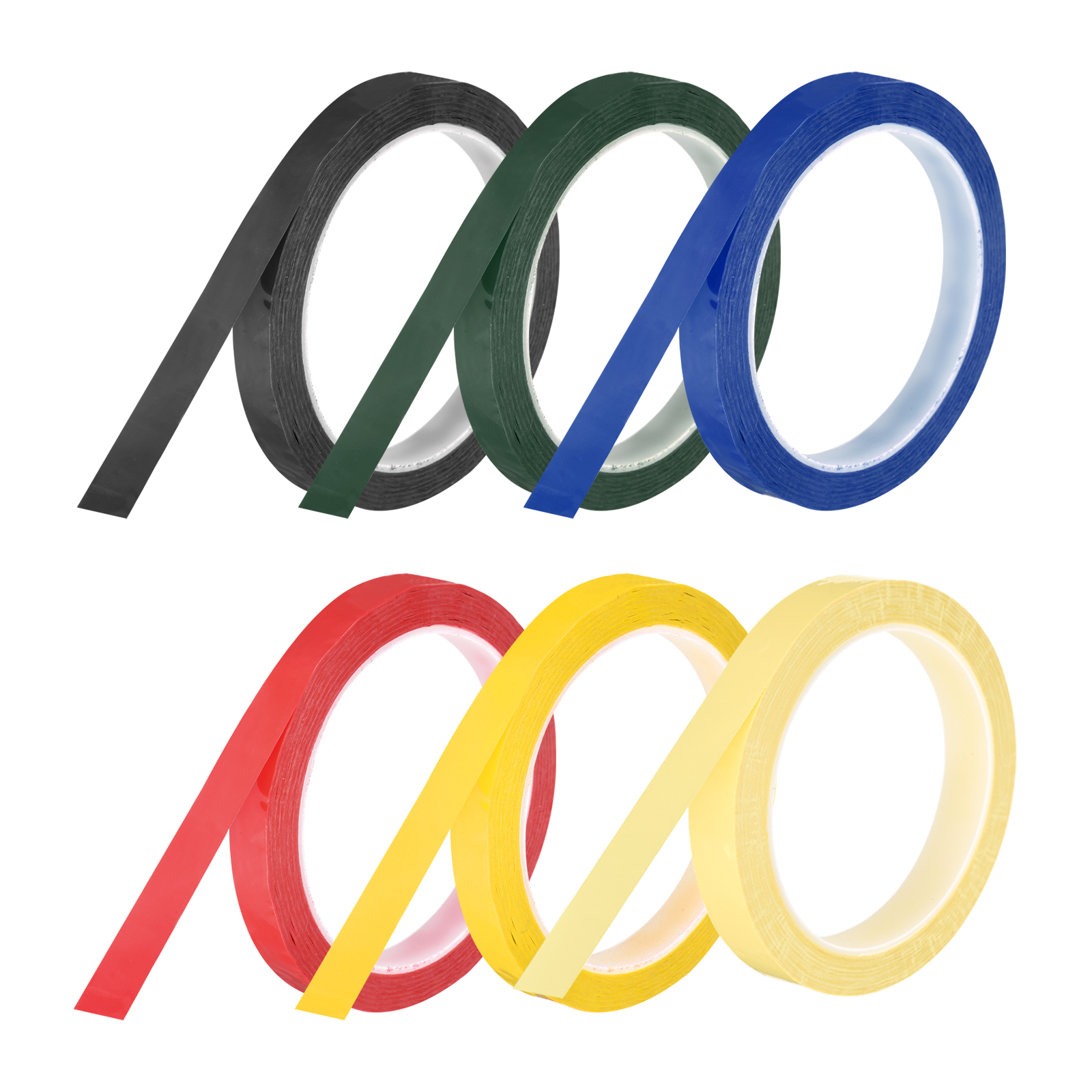 Uxcell 6 Rolls Whiteboard Tape Graphic Chart Tape 15mm 54.7 Yard Art ...