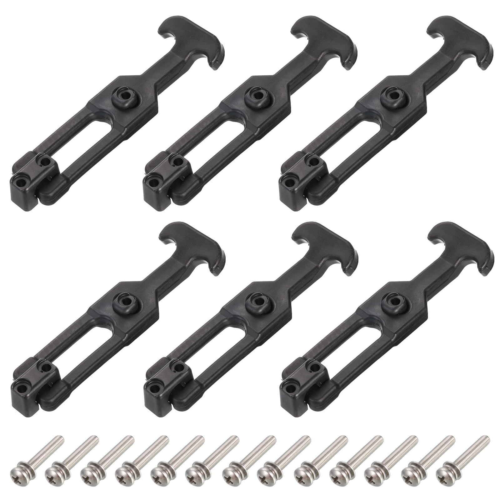 Uxcell 6 Set 6.3 Inch Flexible Rubber T-Handle Hasp Draw Latches for ...