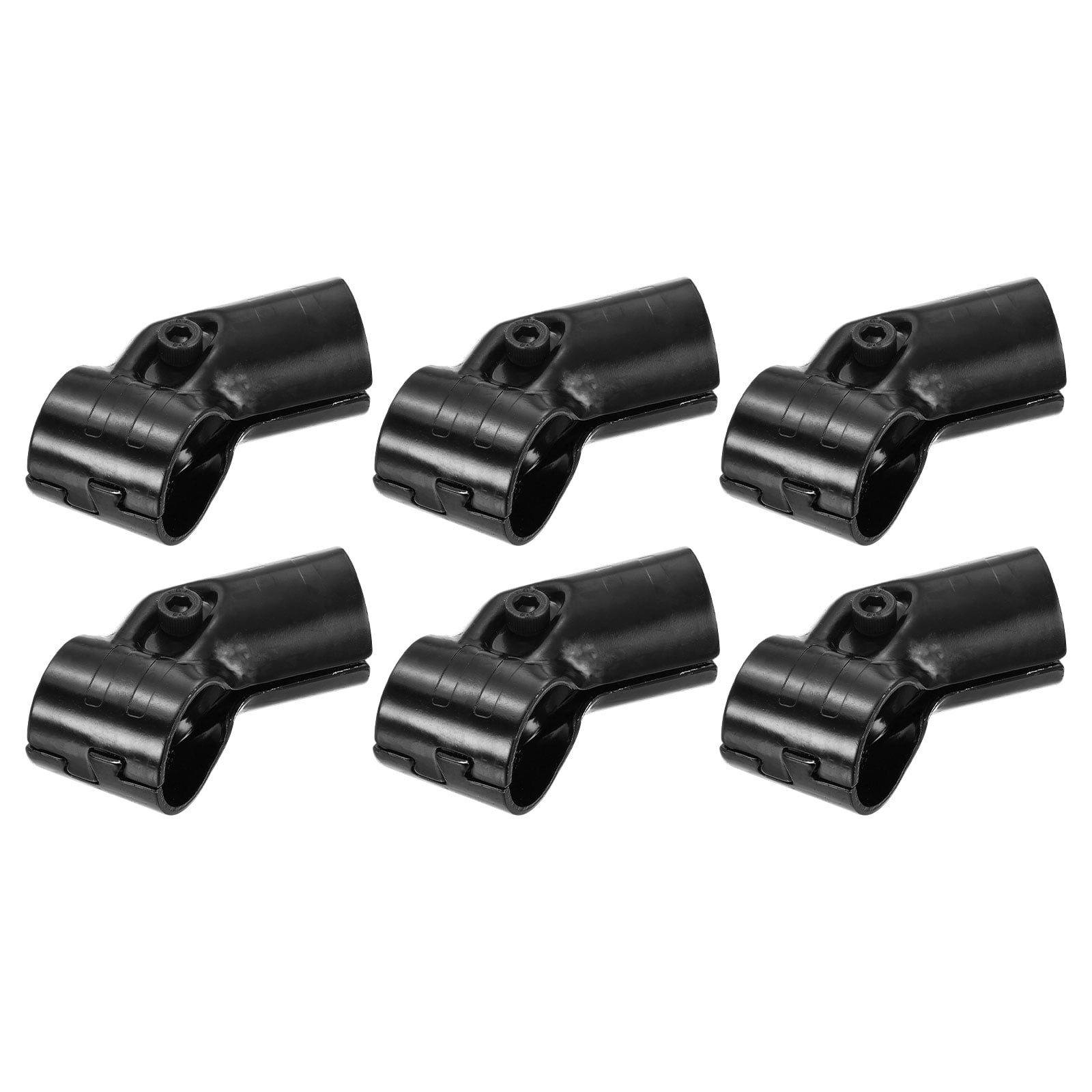 Uxcell 6 Sets Pipe Clamp Connector, 85 x 32mm End Rail Clamps Fit 1-1/8 ...