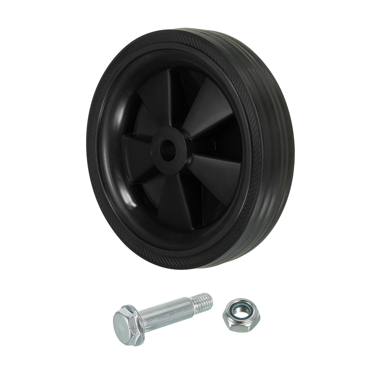 Uxcell 6" Universal Air Compressor Wheel with 0.5" Hole, Black ...