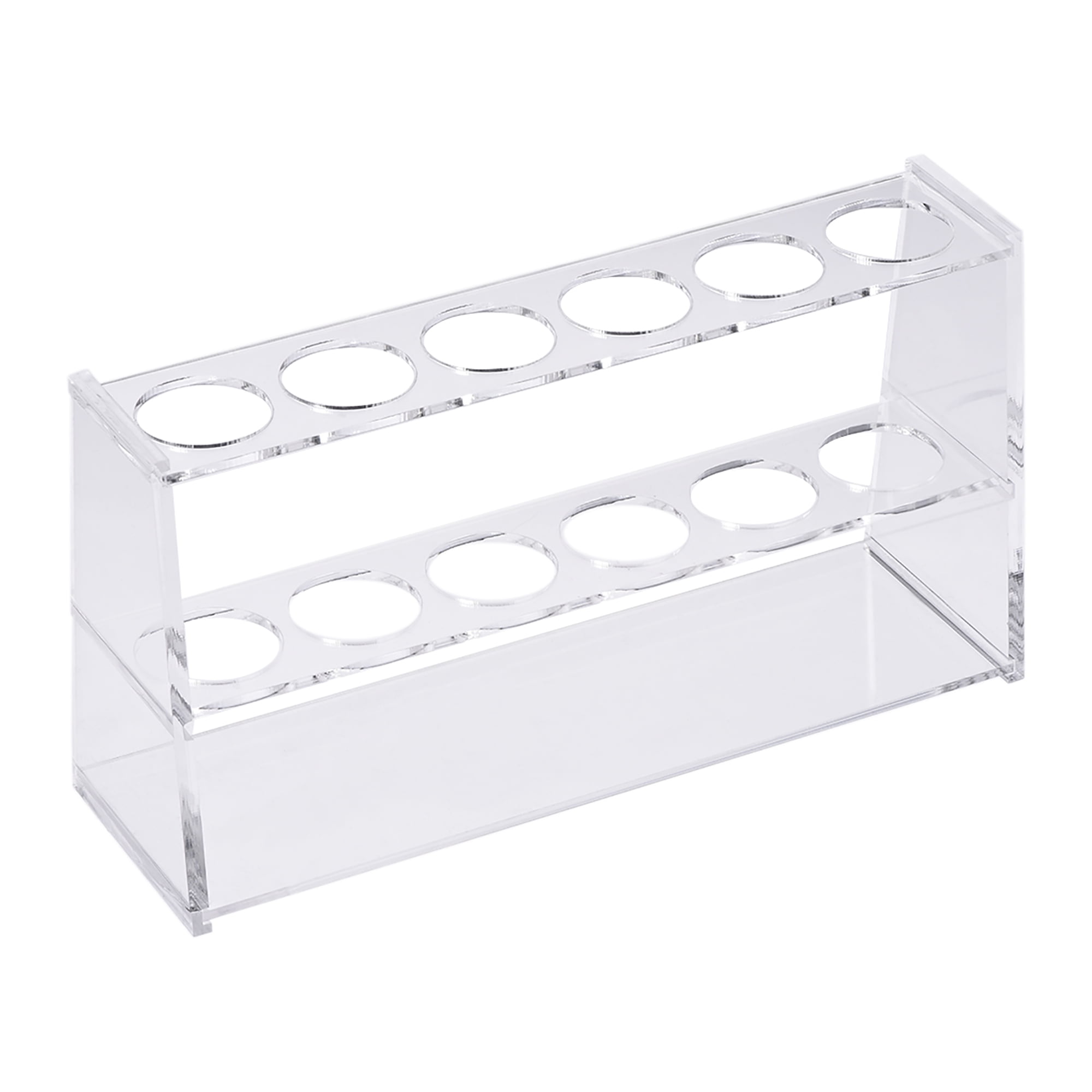 Uxcell 6-Well Acrylic Test Tube Holder Rack Clear for 100ml Centrifuge ...