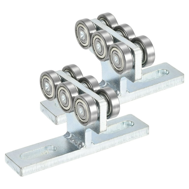 Door Track And Trolley System 2 Pieces Track Roller Wheels Accessory