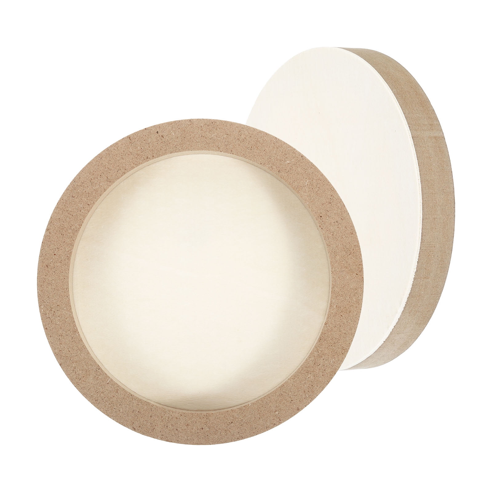 Uxcell 6" Wood Panels Board, 2Pcs Unfinished Round Wood Canvas Wood ...