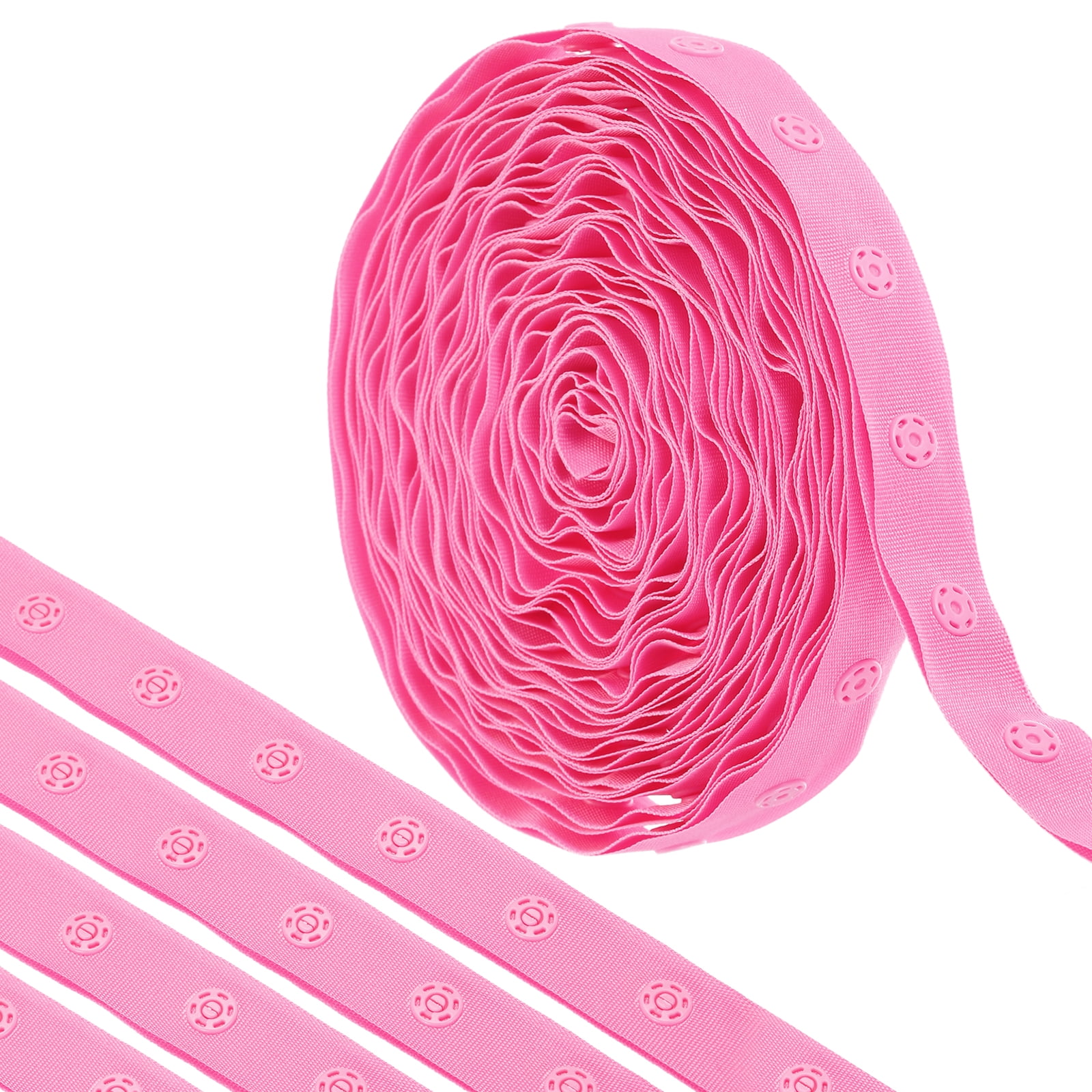 Uxcell 6 Yard Snap Button Tape for Sewing Cotton Snap Button Trim ...