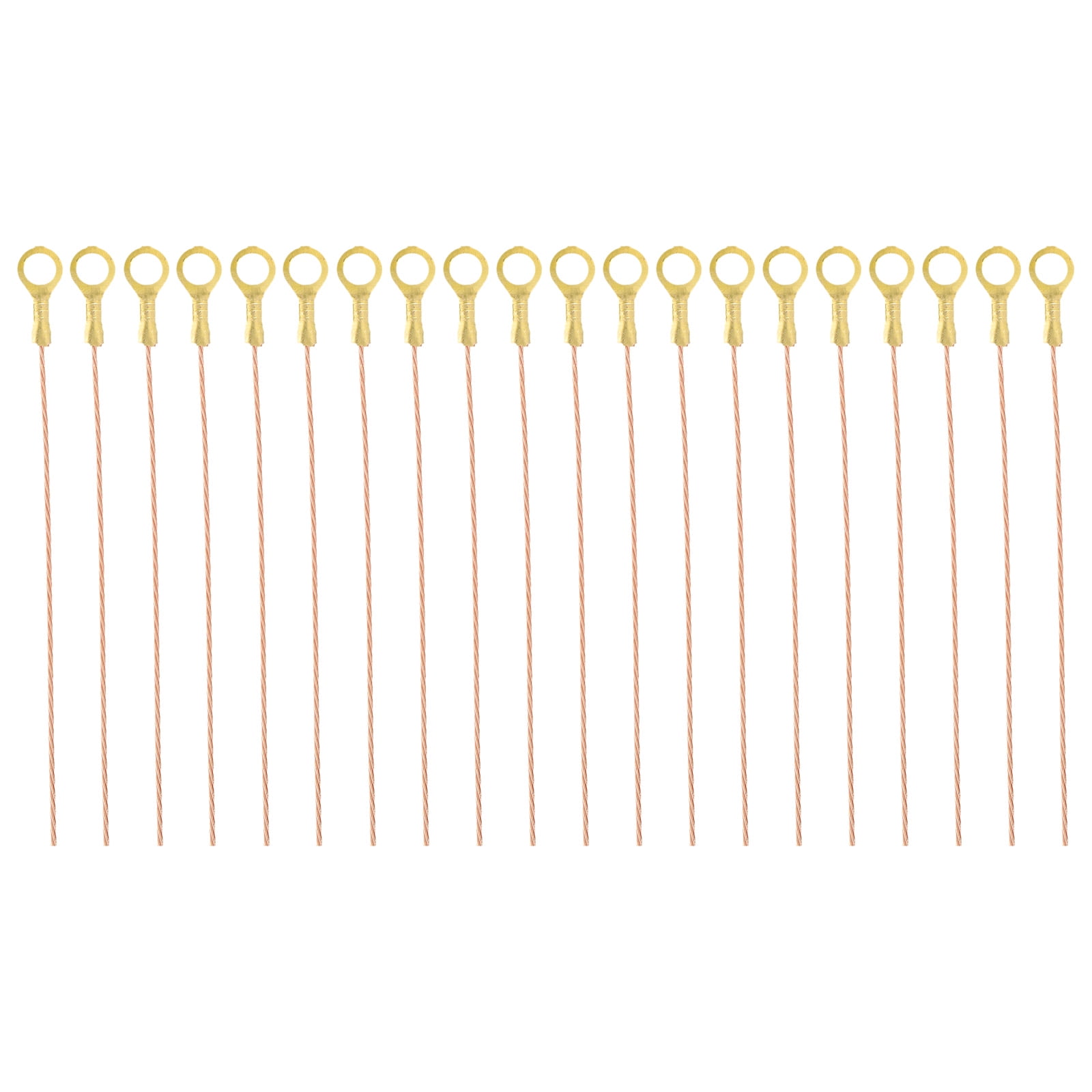 Uxcell 6 inch Bare Copper Wire-Copper Grounding Lugs, 20Pcs Cables with ...