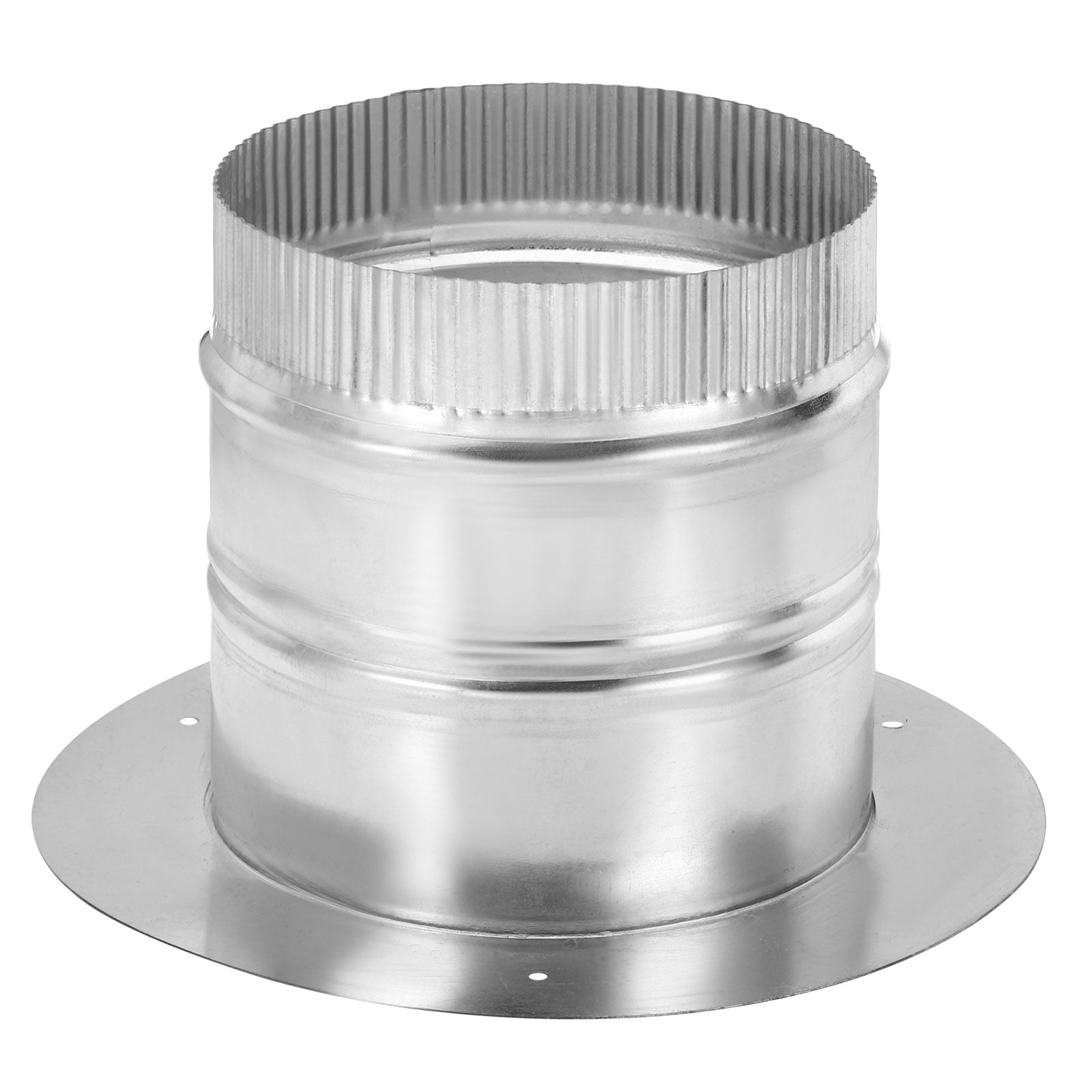 Uxcell 6 inch Galvanized Steel Round Duct Collar Duct Connector Flange ...