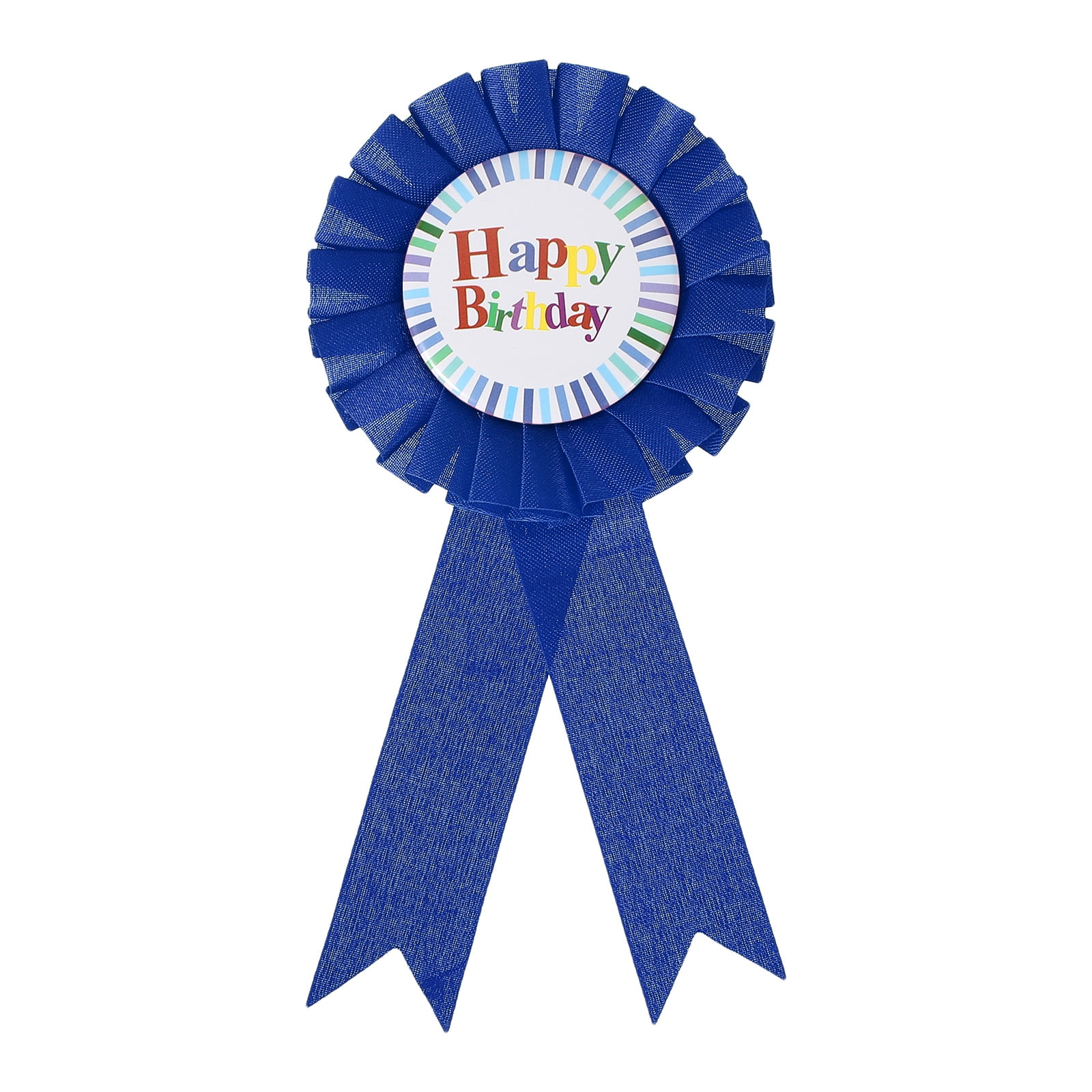 Uxcell 6" x 3" Birthday Ribbon, Award Ribbons Fabric Button Pins for ...