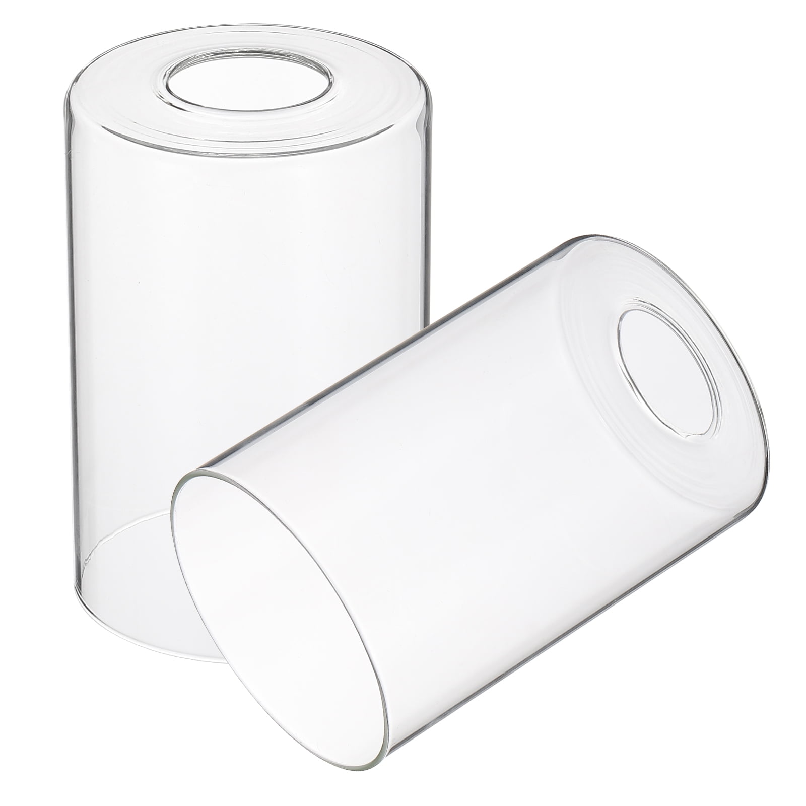 Uxcell 6 x 4 Inch Clear Glass Shades Replacement, 2pcs Handmade Glass ...