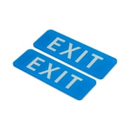 Uxcell 9"x3" Please Use Other Door Left Arrow Sign Acrylic Adhesive ...