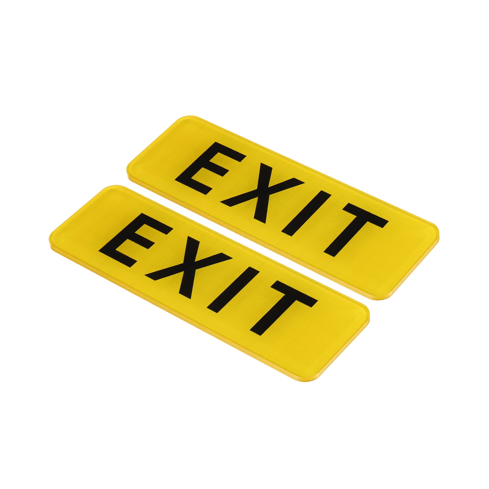 Uxcell 6"x2" EXIT Sign Acrylic Self Adhesive Door Sticker Wall Mounting ...