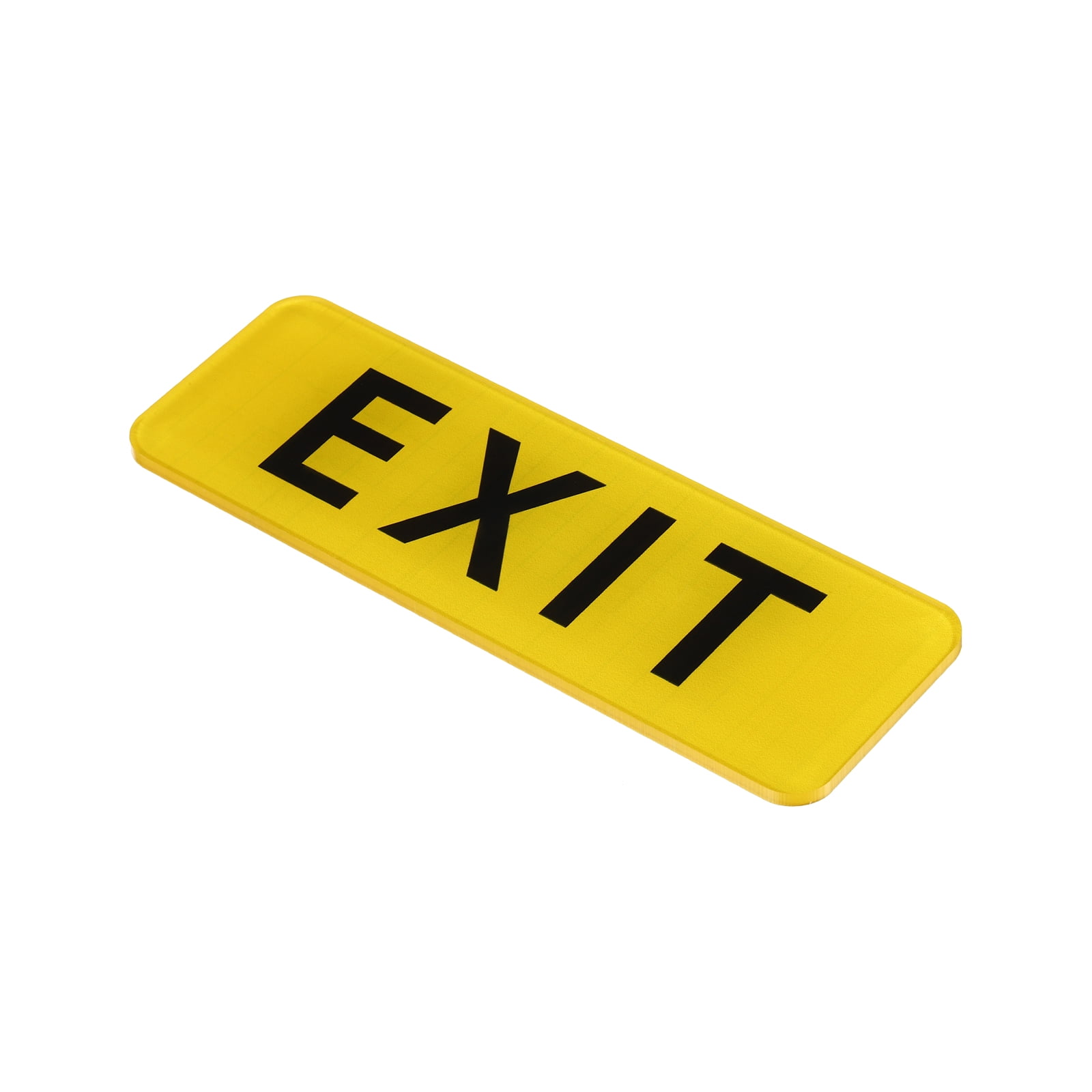 Uxcell 6"x2" EXIT Sign Acrylic Self Adhesive Door Sticker Wall Mounting ...