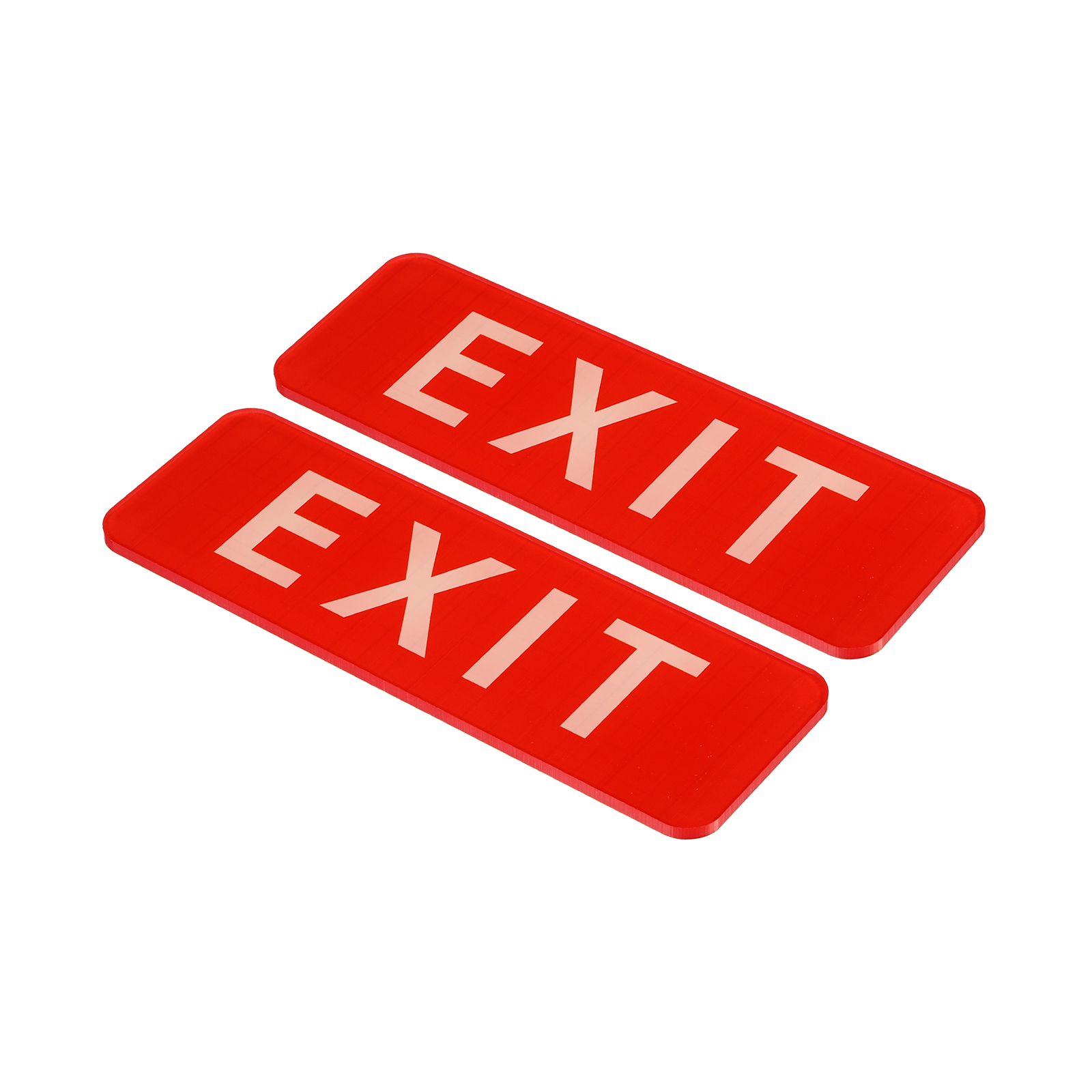 Uxcell 6"x2" EXIT Sign Acrylic Self Adhesive Door Sticker Wall Mounting ...