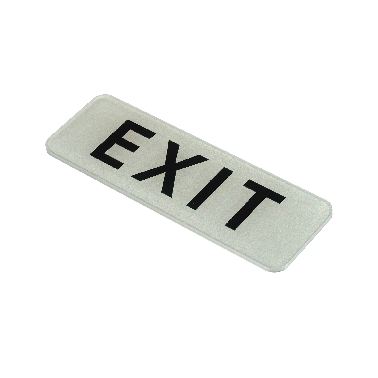 Uxcell 6"x2" EXIT Sign Acrylic Self Adhesive Door Sticker Wall Mounting ...