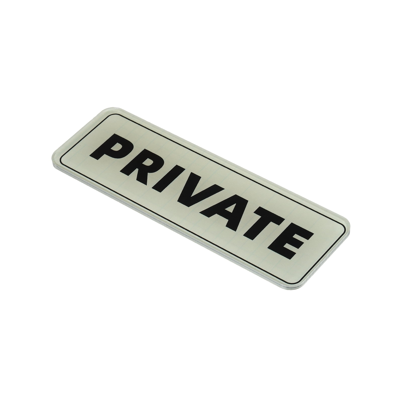 Uxcell 6"x2" Private Sign Acrylic Self Adhesive Door Sticker Wall ...