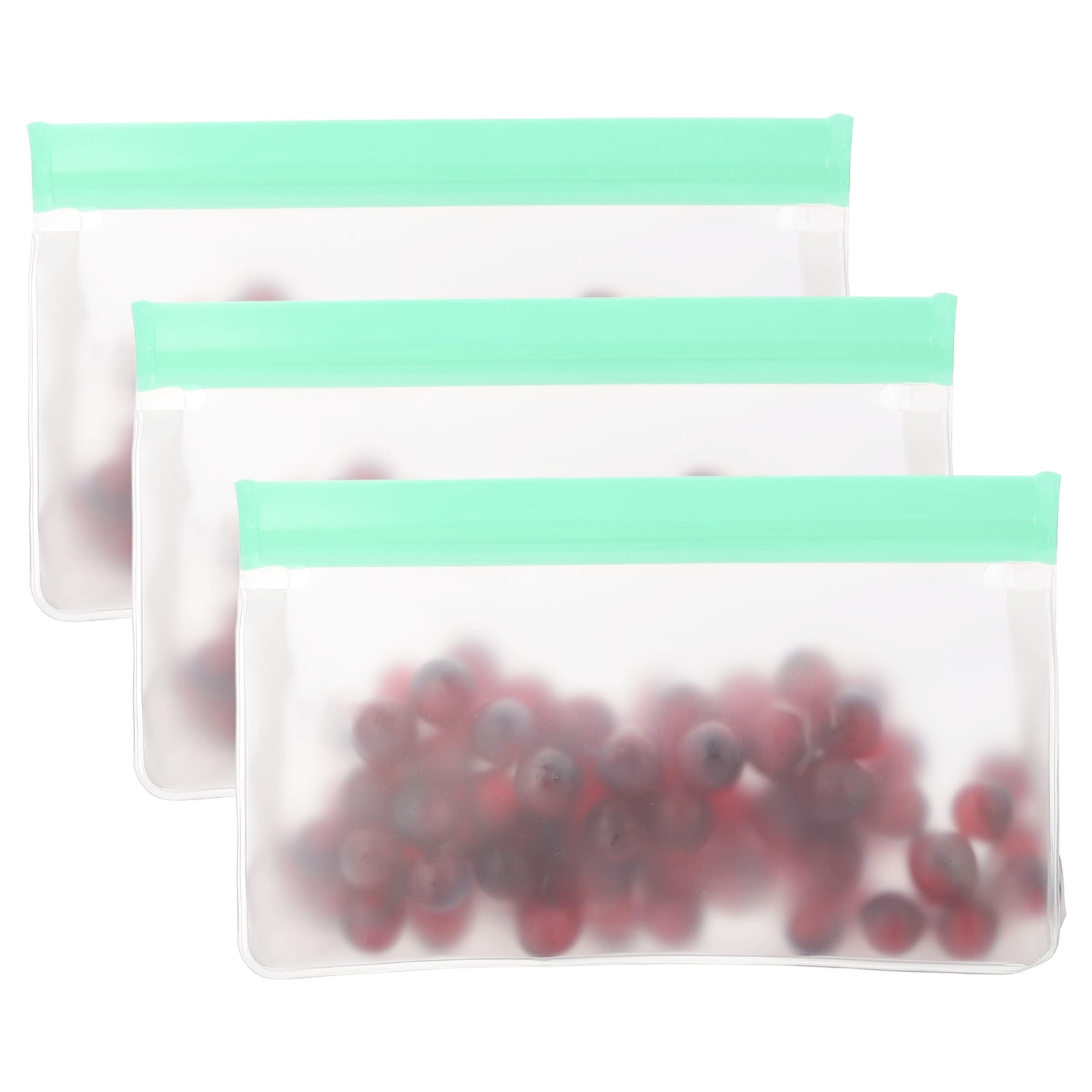 Uxcell 6"x2"x4.1" Reusable Freezer Bag, 3 Pcs Leakproof Zip Food ...