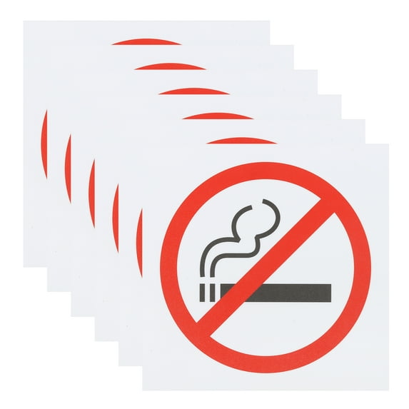 Uxcell 6"x6" No Smoking Signs No Vaping Sign No Smoking Symbol ...
