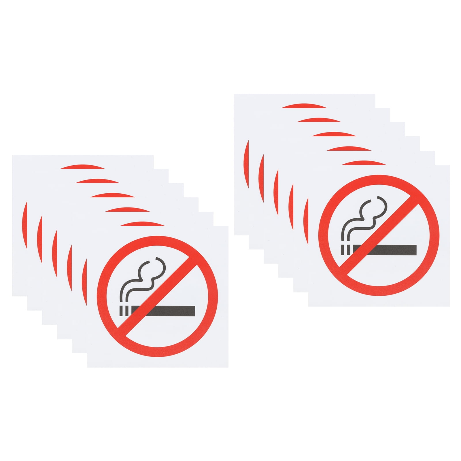 Uxcell 6"x6" No Smoking Sticker Self-Adhesive No Vaping Sign Decal ...