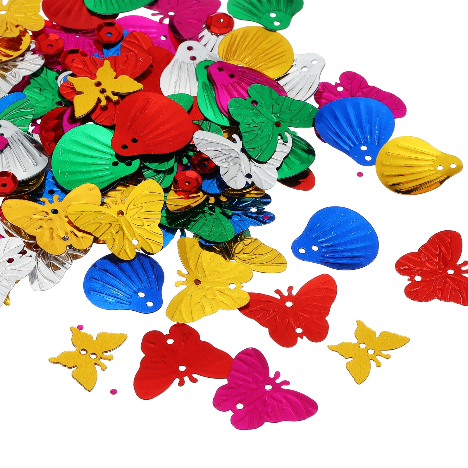 Uxcell 60 Gram Sequins and Spangles for Sewing DIY Arts Crafts Supplies ...