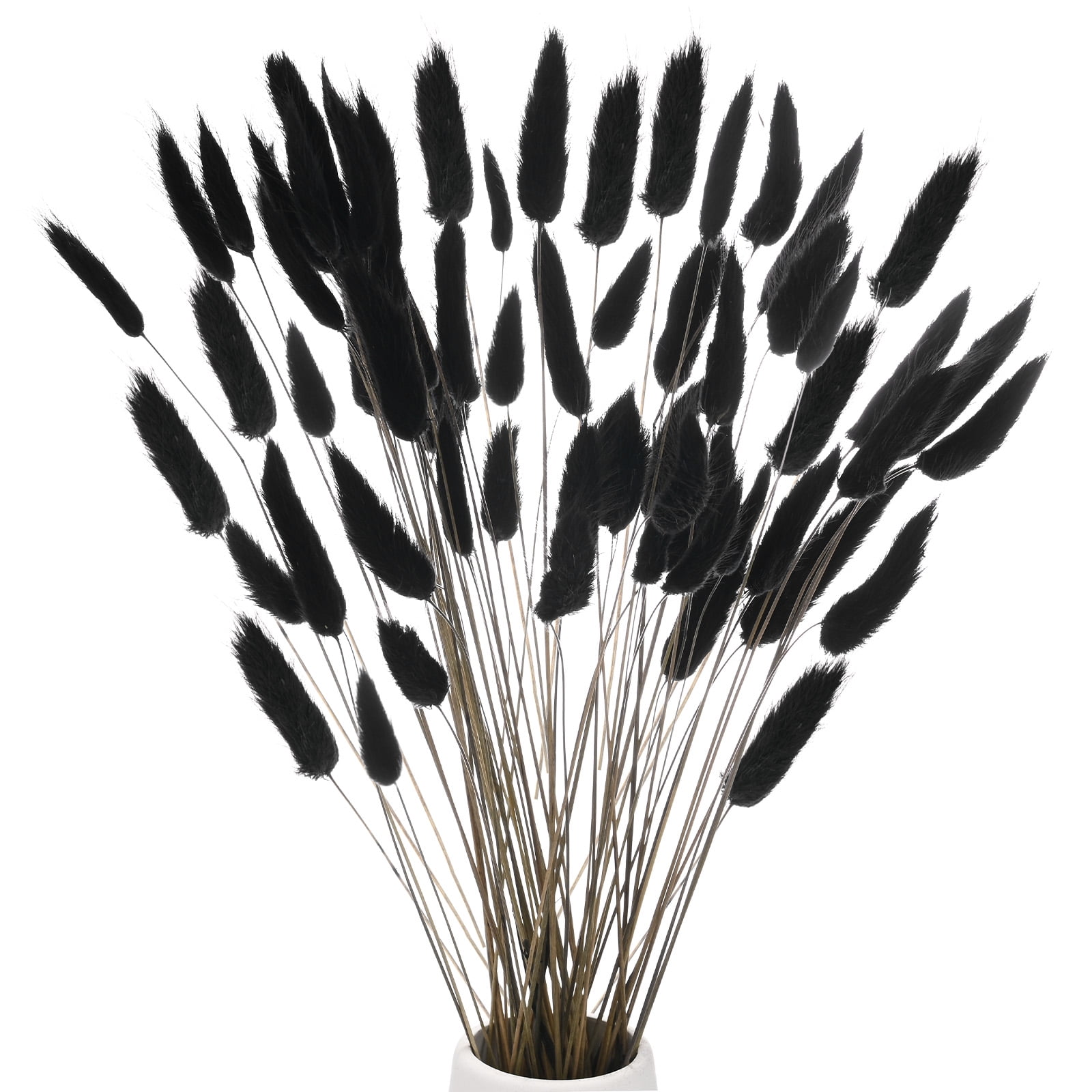 Uxcell 60-Pack Bunny Tails Grass 17 Inch Fluffy Rabbit Tail Grass Dried ...