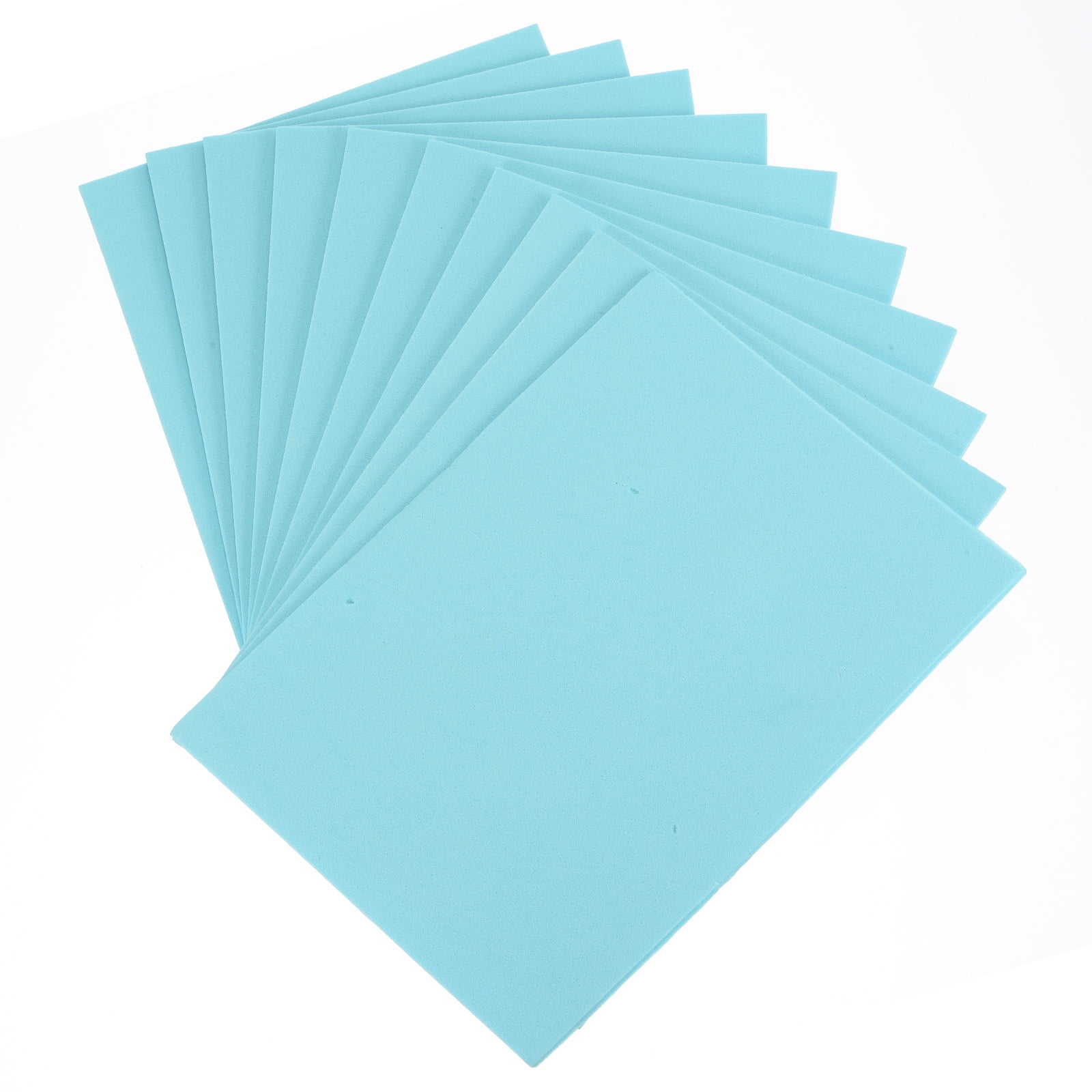 Uxcell 60 Pack EVA Foam Sheets Light Blue 7.8 Inch x 5.9 Inch 2mm Thick ...