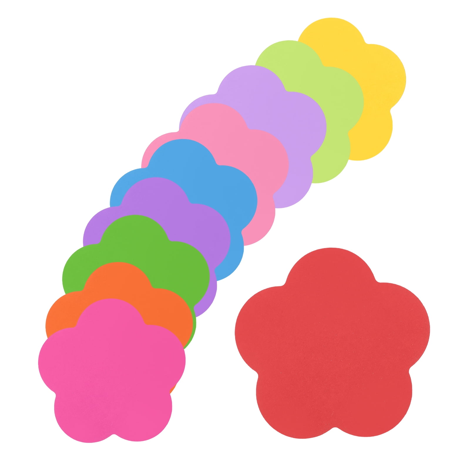 Uxcell 60 Pack Flower Cutouts Paper Bulletin Board Decorations Multi ...