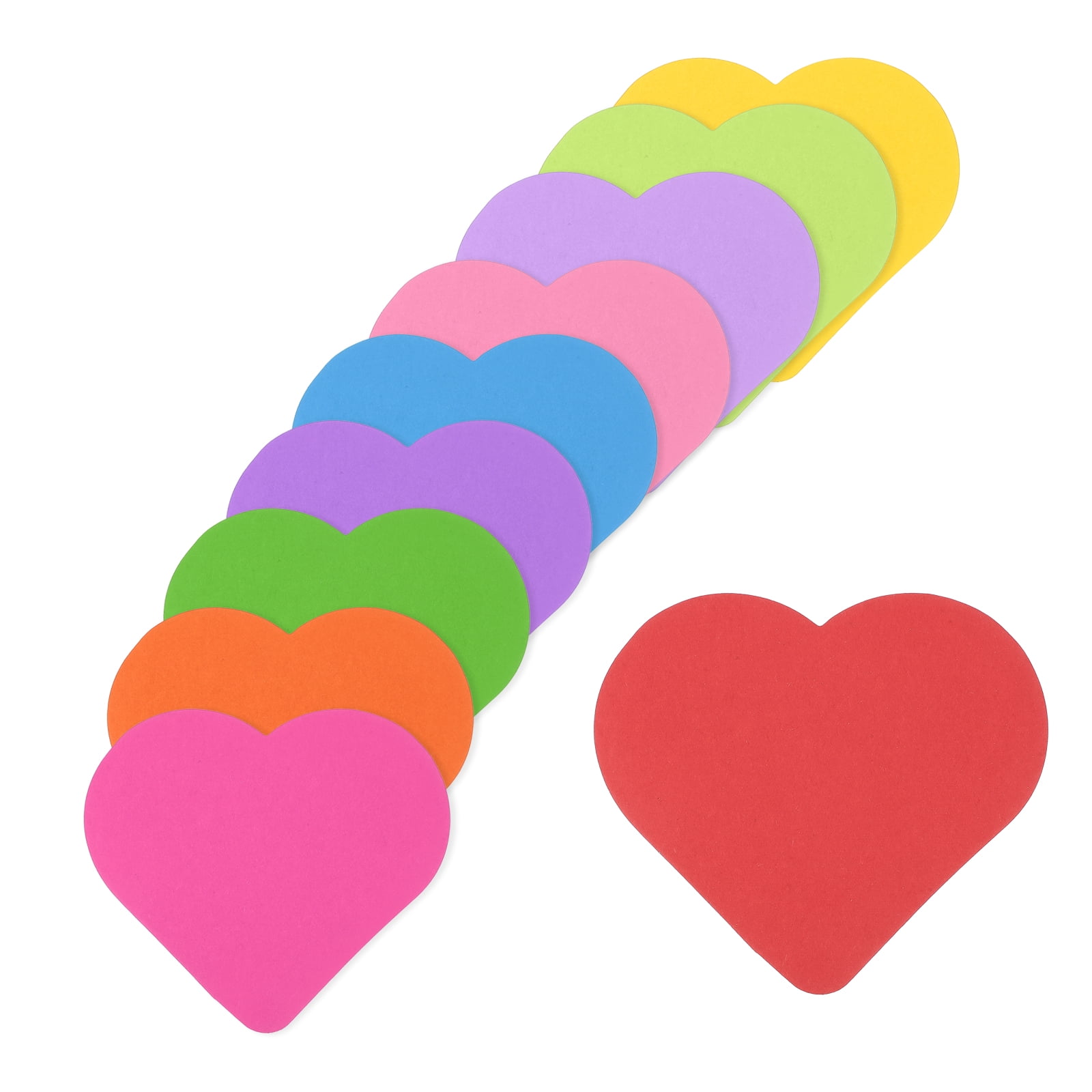 Uxcell 60 Pack Heart Cutouts Paper Bulletin Board Decoration Multi ...