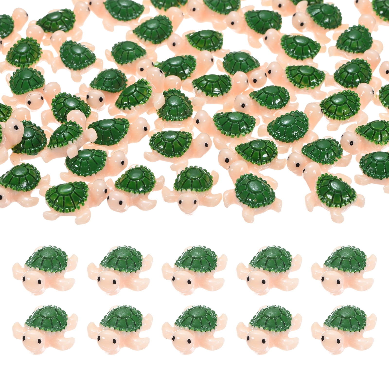 Uxcell 60-Pack Mini Resin Turtles, 0.79inch/2cm Miniature Sea Turtle ...