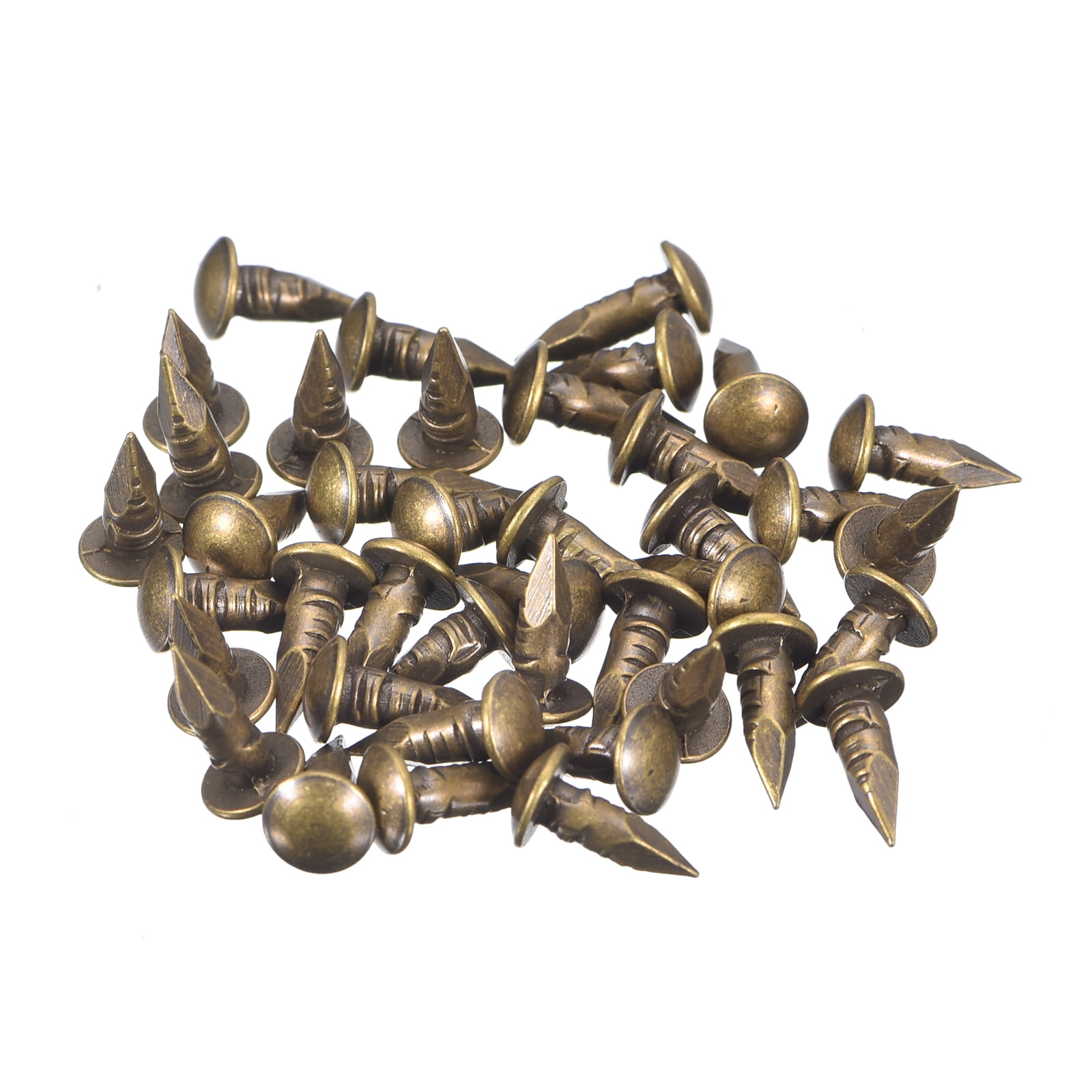 Uxcell 60 Pack Small Tiny Nails 2.8x10mm(DxL) Tiny Brass Nails Hardware ...