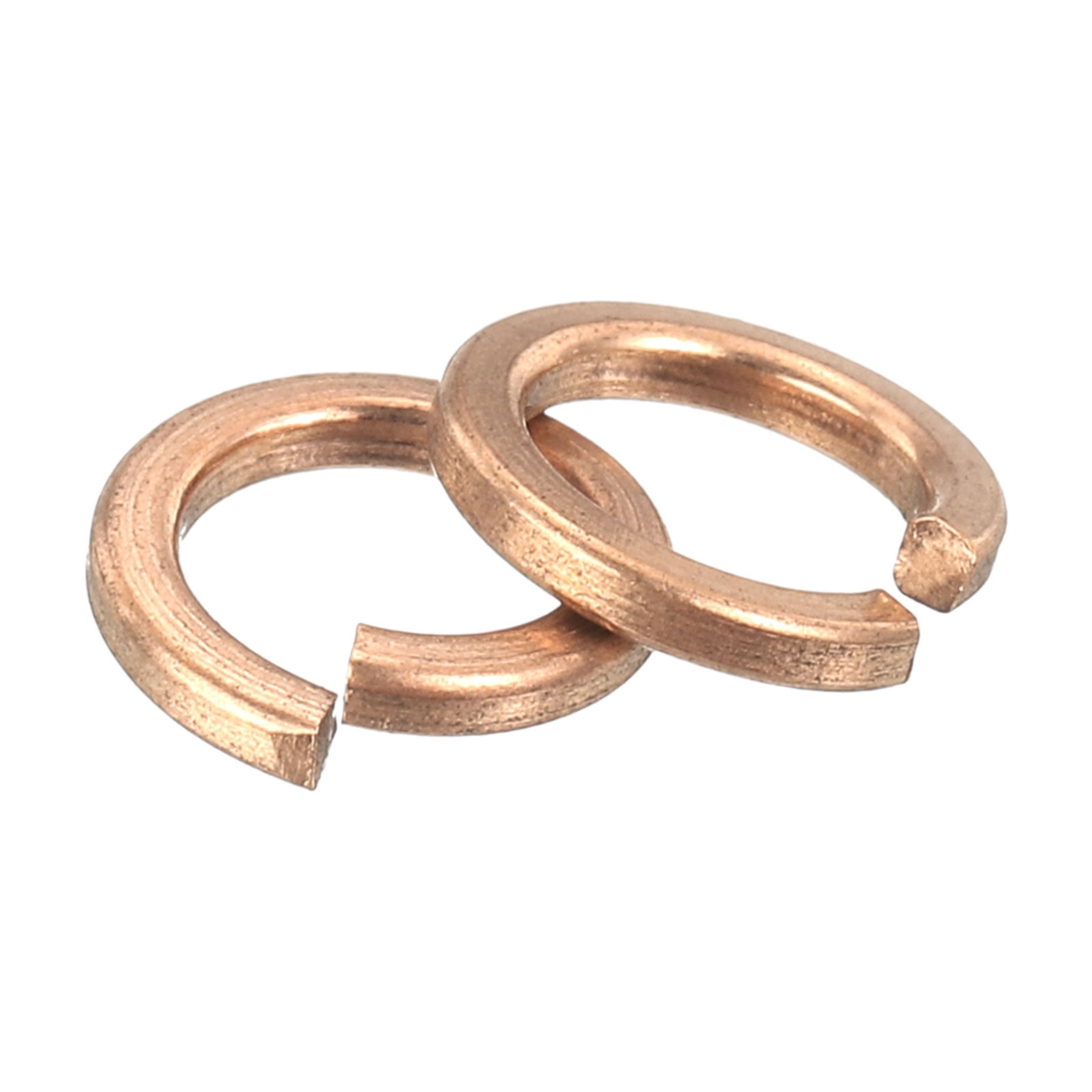 Uxcell 60 Pack Spring Lock Washer, Copper M5 Split Lock Washers ...