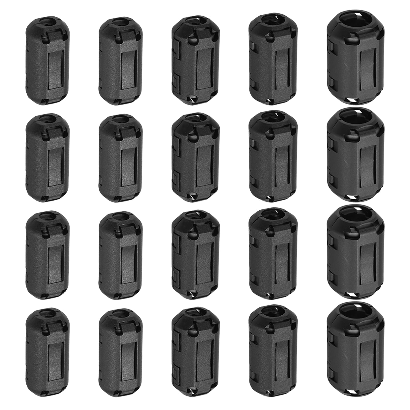 Uxcell 60 Pcs Ferrite Filter Ring Core RFI EMI Noise Suppression Cable ...